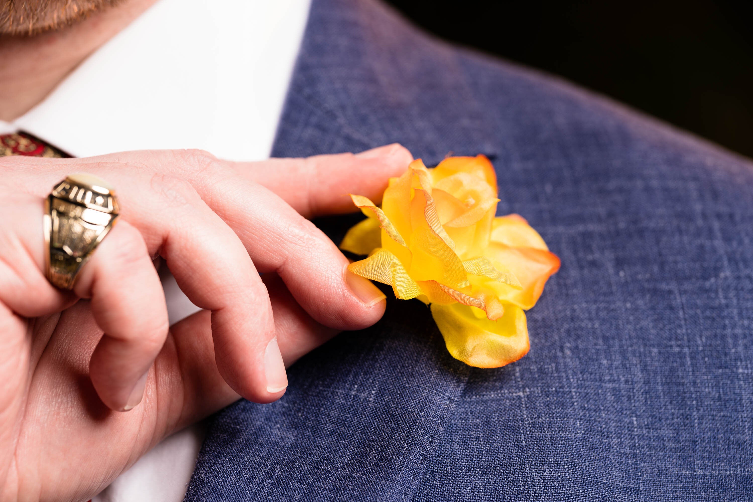 Peach Spray Rose Boutonniere Buttonhole Flower by Fort Belvedere ...