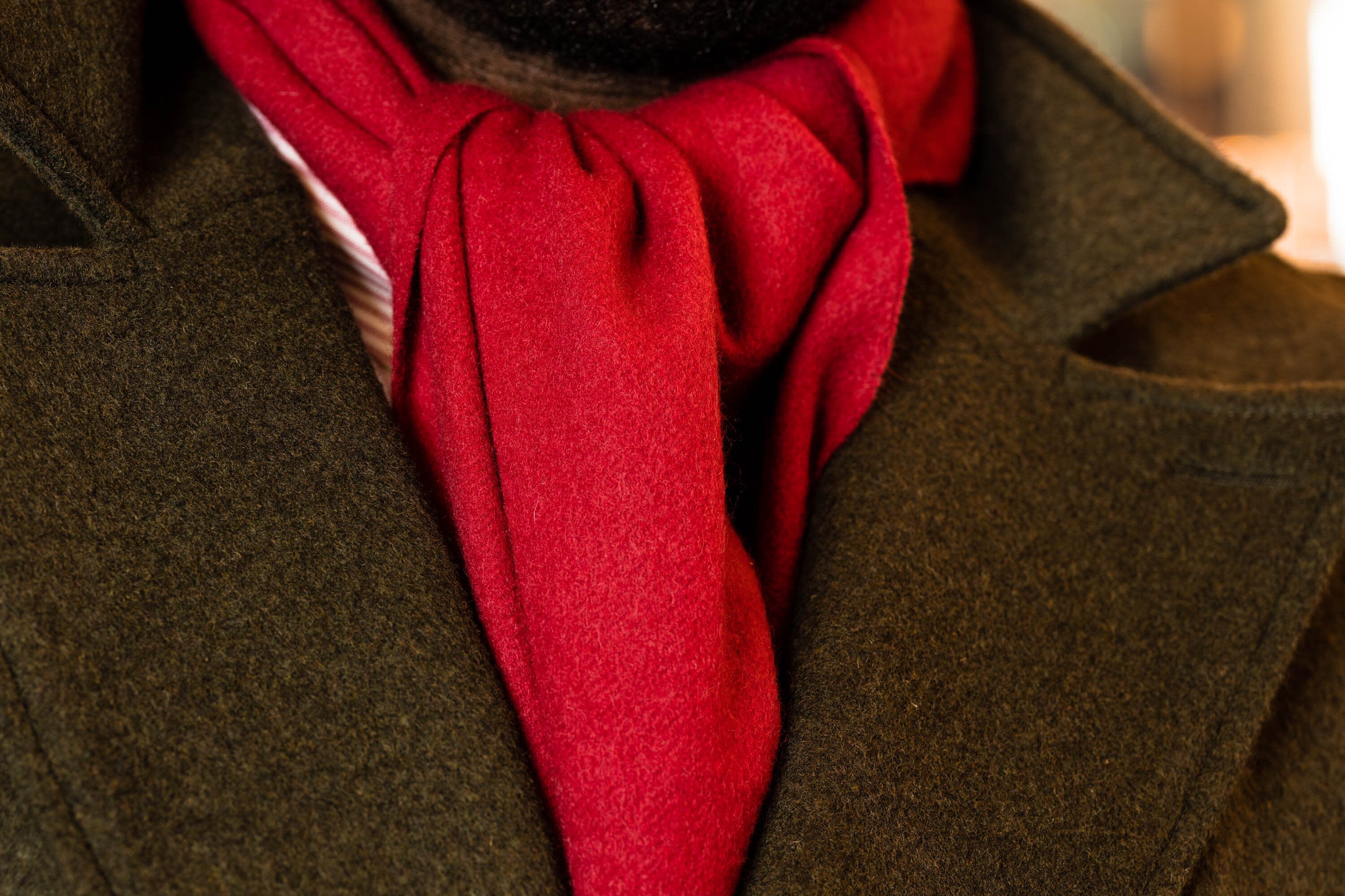 Cashmere Scarf in Solid Red by Fort Belvedere – Gentleman's Gazette