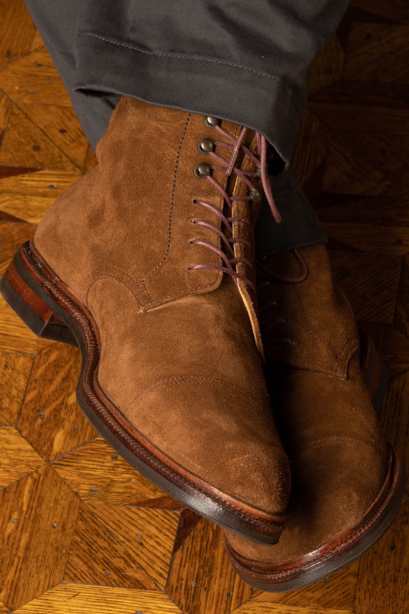 Bordeaux Red Boot Laces Round Waxed Cotton - by Fort Belvedere ...