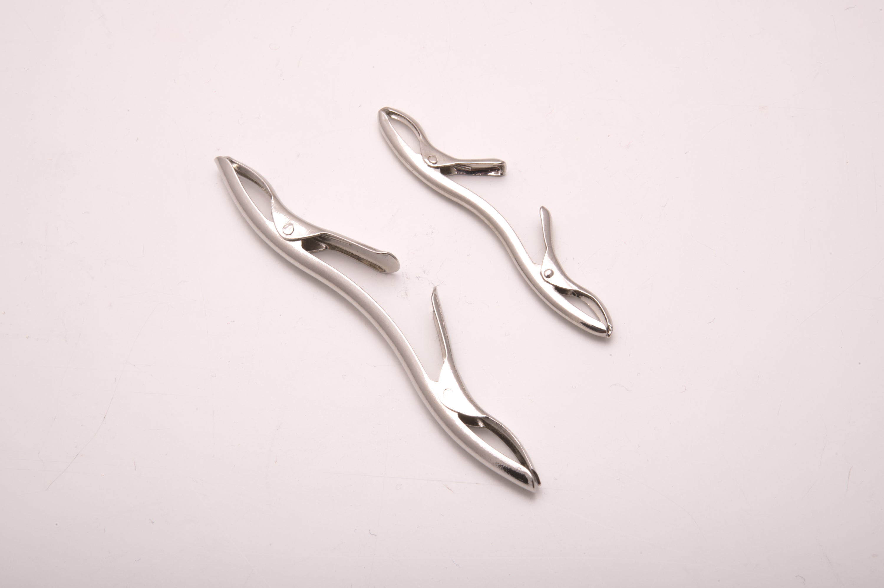 Collar Bar Clip in Platinum Silver For Classic Narrow Spread Collars by ...