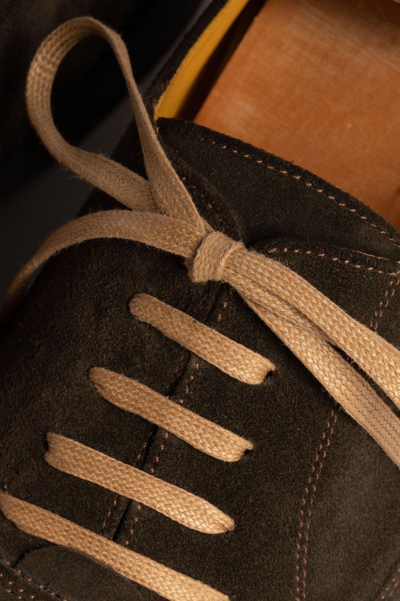 Cookie Brown Shoelaces Flat Waxed Cotton - Luxury Dress Shoe Laces by ...