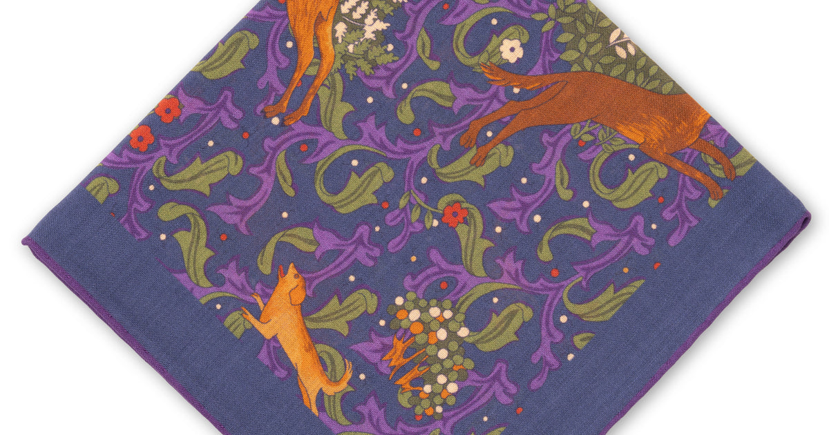 Dark Blue Motif Silk-Wool Pocket Square – Gentleman's Gazette