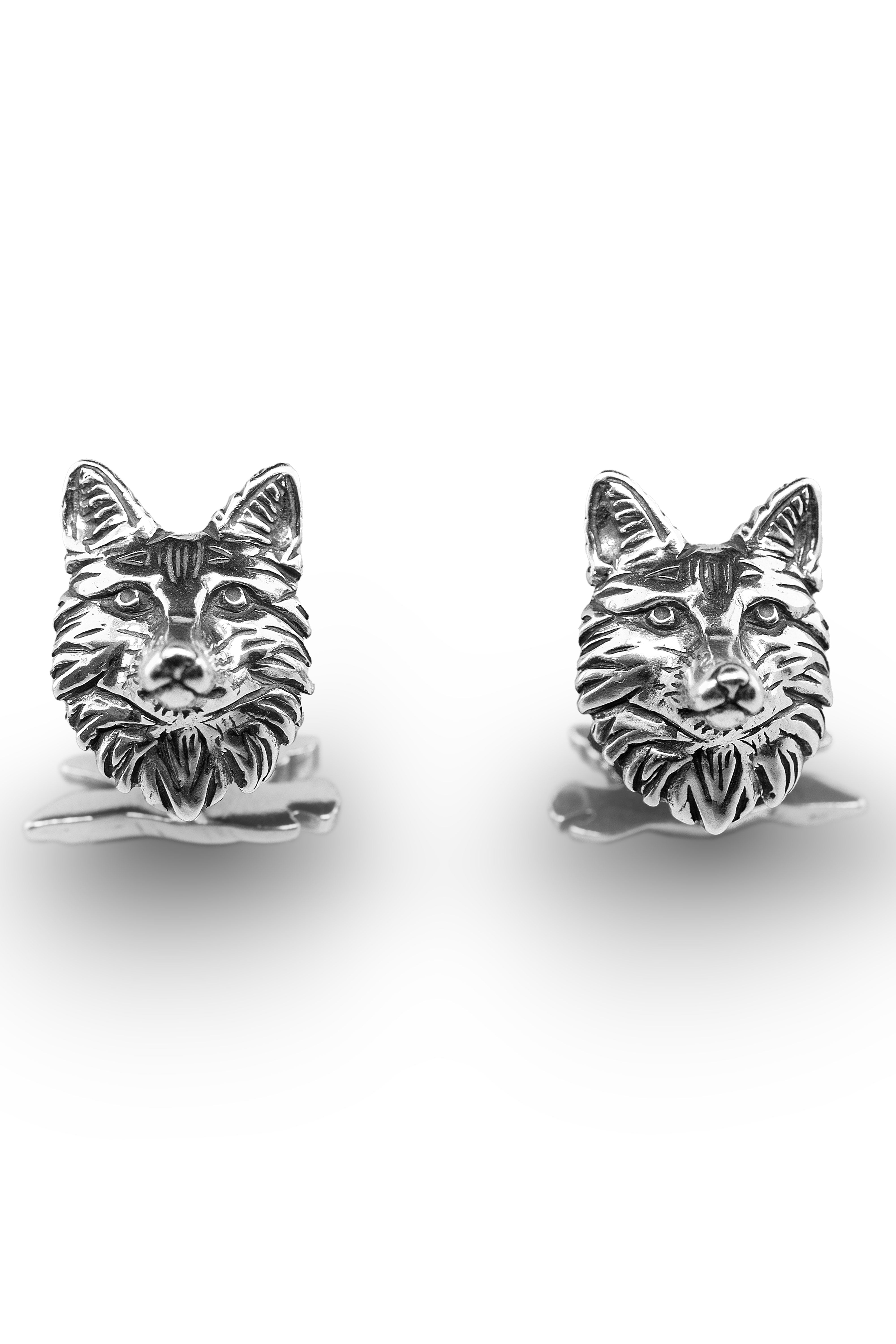 Solid White Gold Fox & Goose Cufflinks – Gentleman's Gazette