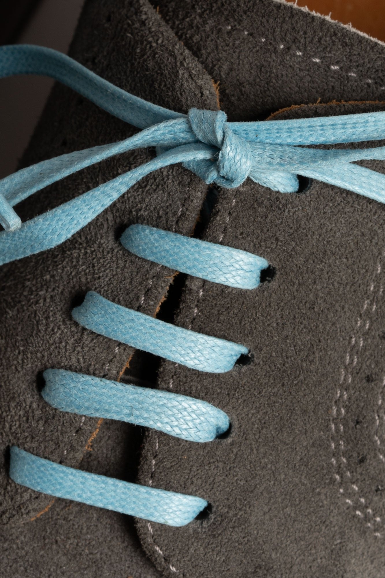 Light Blue Shoelaces Flat Waxed Cotton - Luxury Dress Shoe Laces by ...