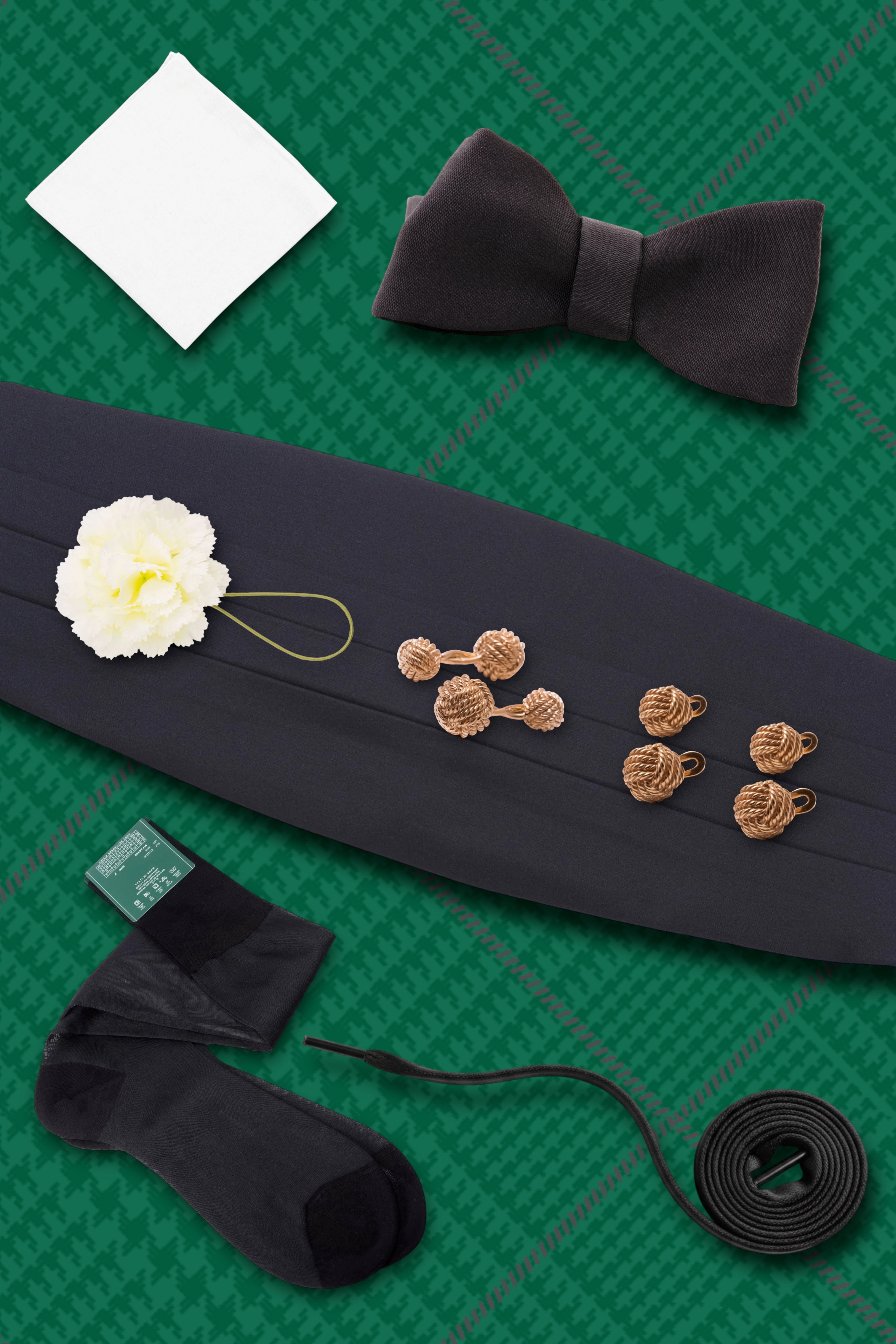 Luxury Black Tie Bundle with Yellow Gold Accessories – Gentleman's Gazette