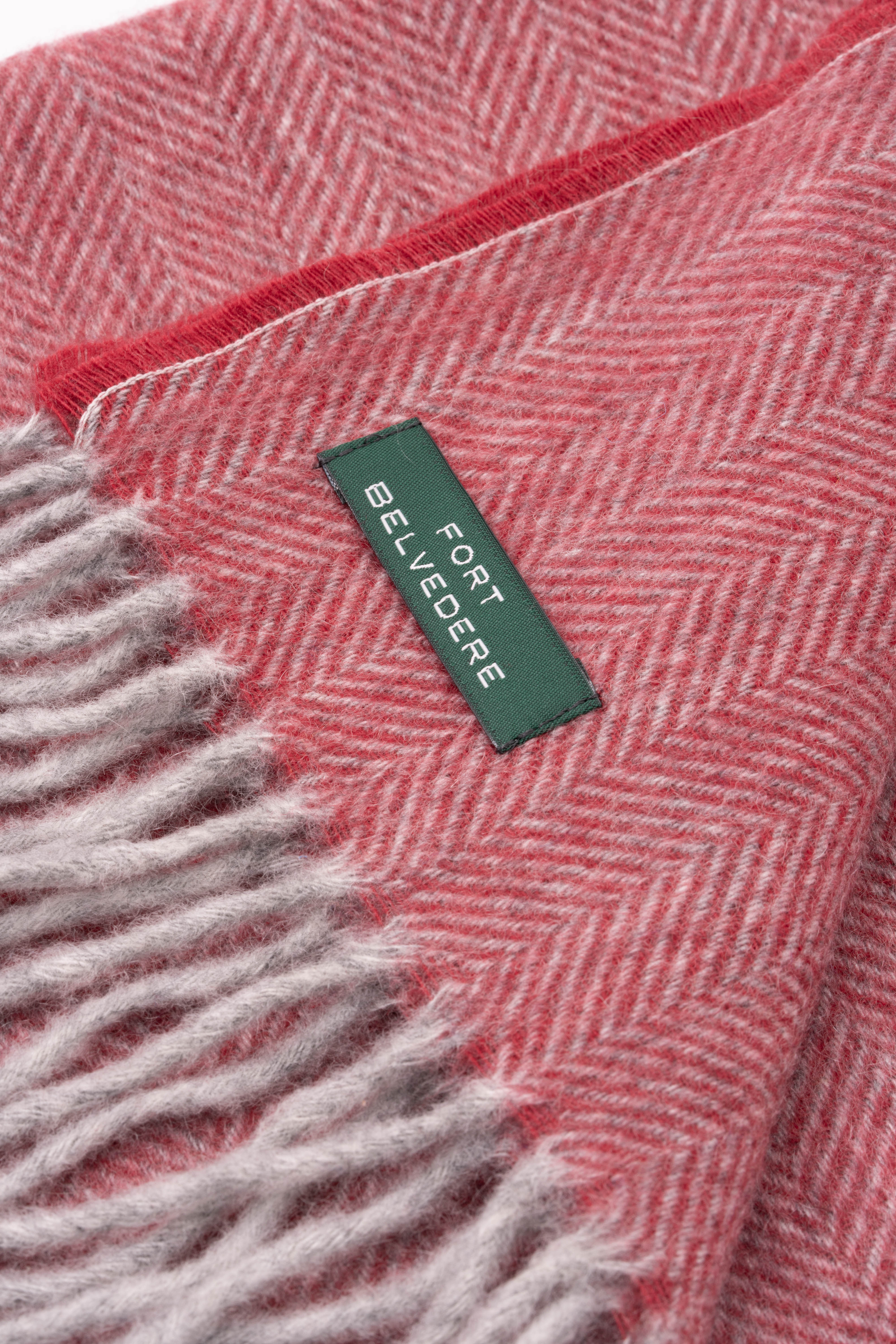 Red Herringbone Cashmere Scarf – Gentleman's Gazette