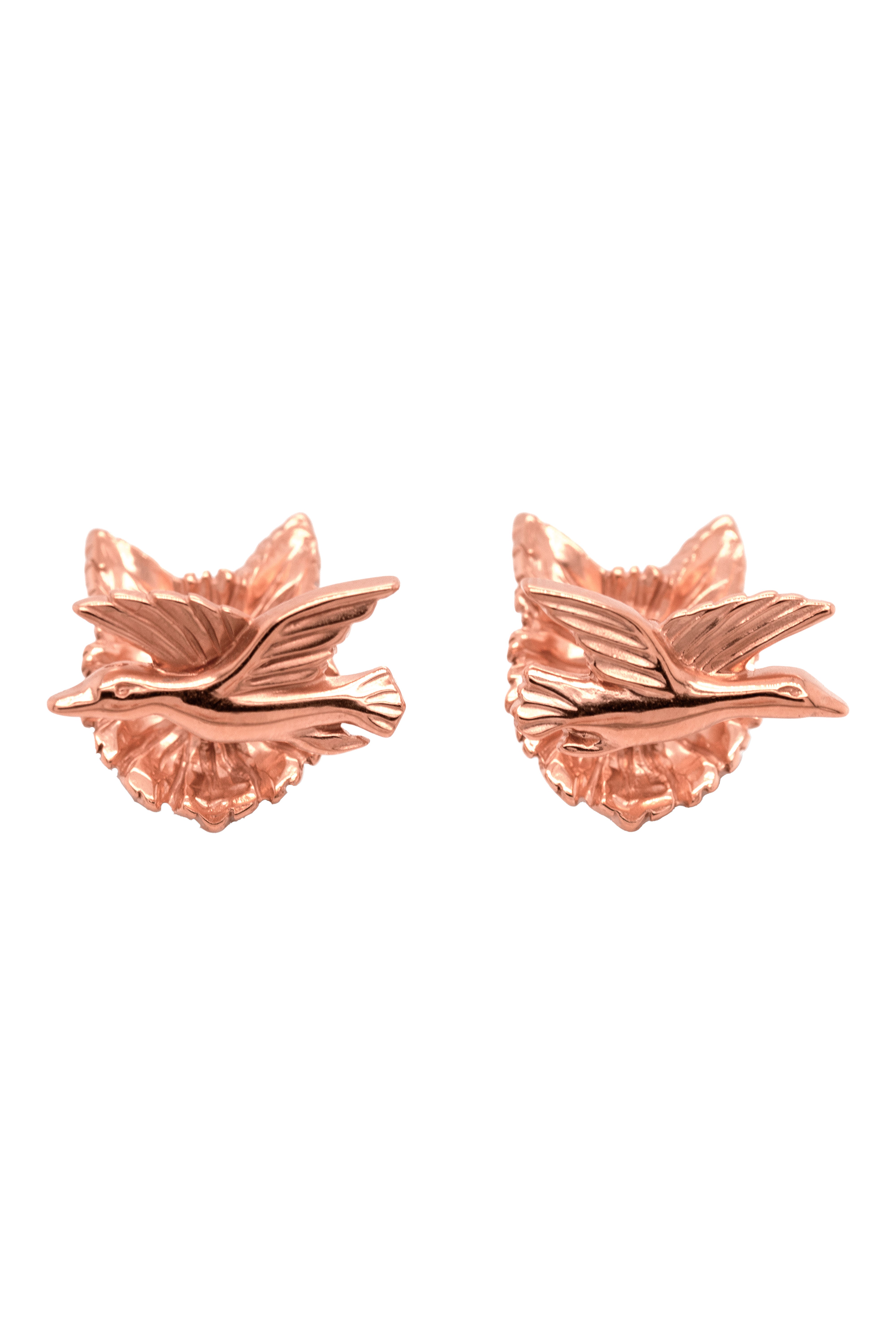 Solid Rose Gold Fox & Goose Cufflinks – Gentleman's Gazette