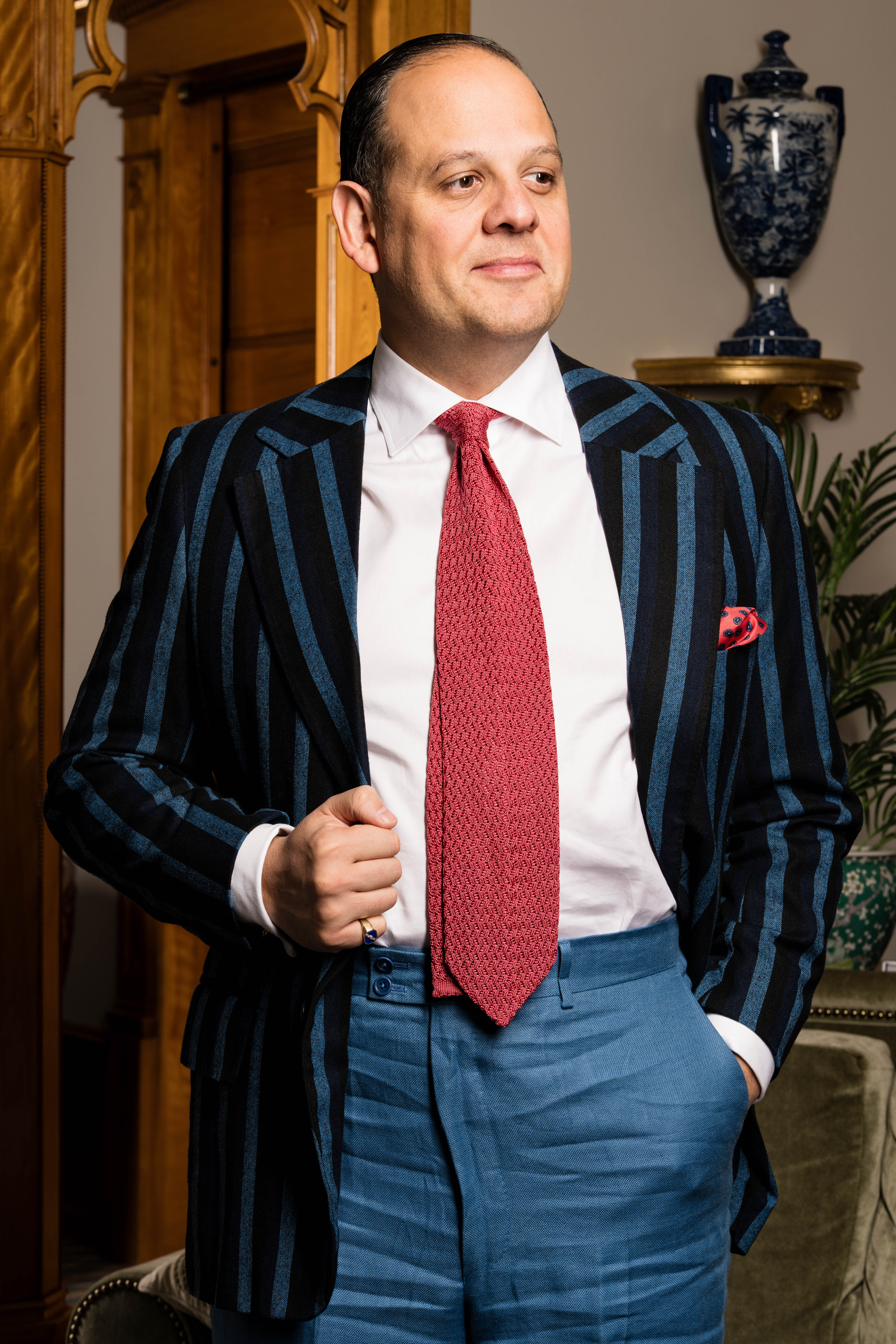 Salmon Zigzag Silk Knit Tie – Gentleman's Gazette