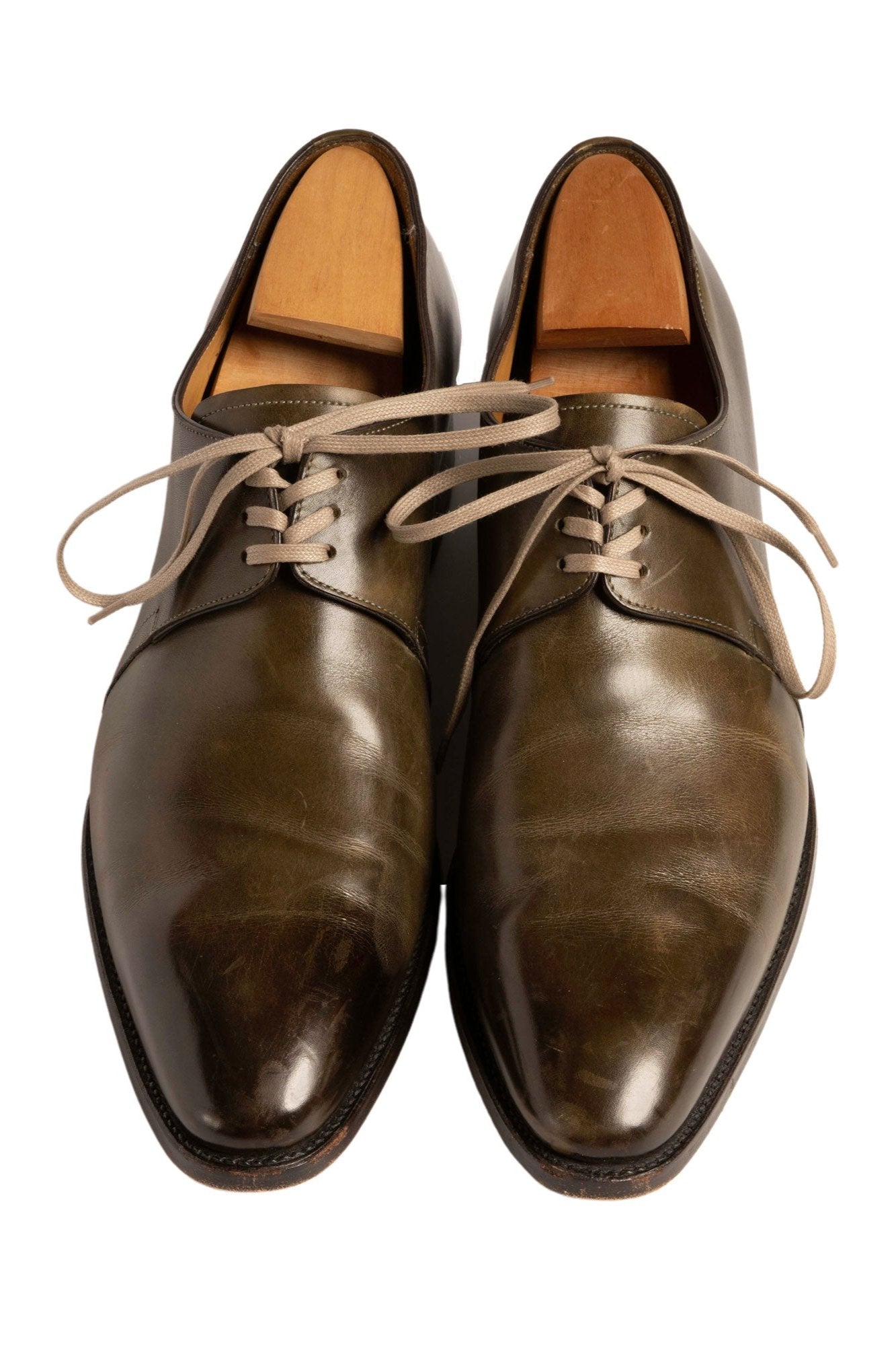 Sand Shoelaces Flat Waxed Cotton - Luxury Dress Shoe Laces by Fort ...