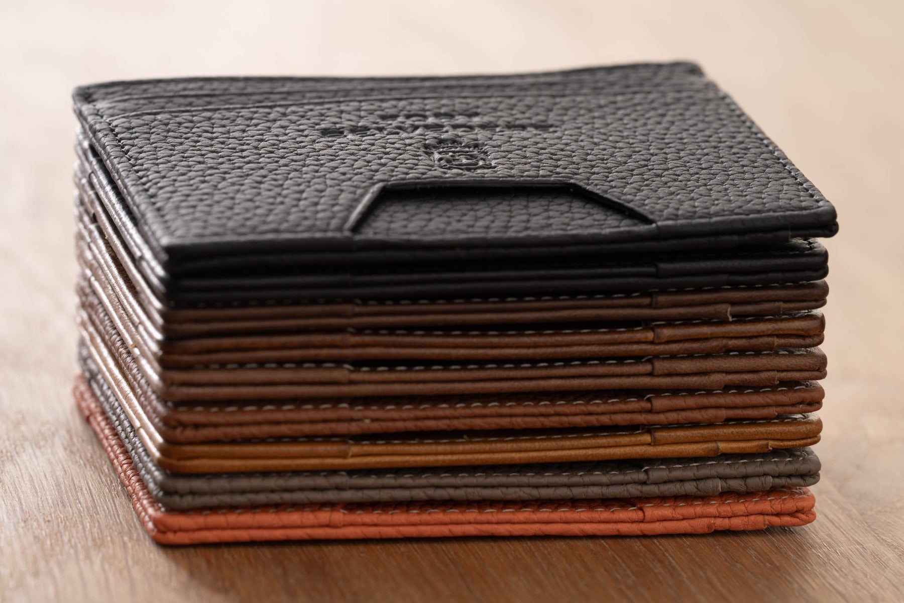 Four Card Carrier Slim Wallet in Golden Brown Togo Leather – Gentleman ...