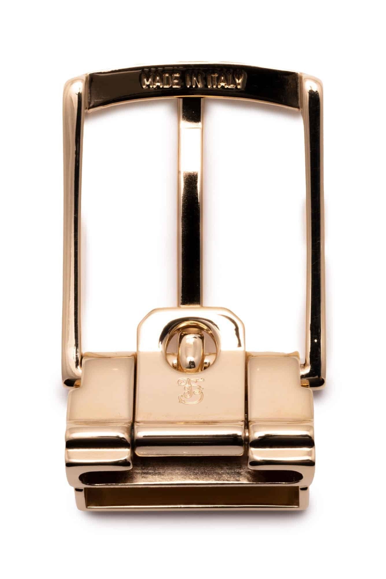 Benedict Gold Solid Brass Belt Buckle Exchangeable Oblong Rectangle ...
