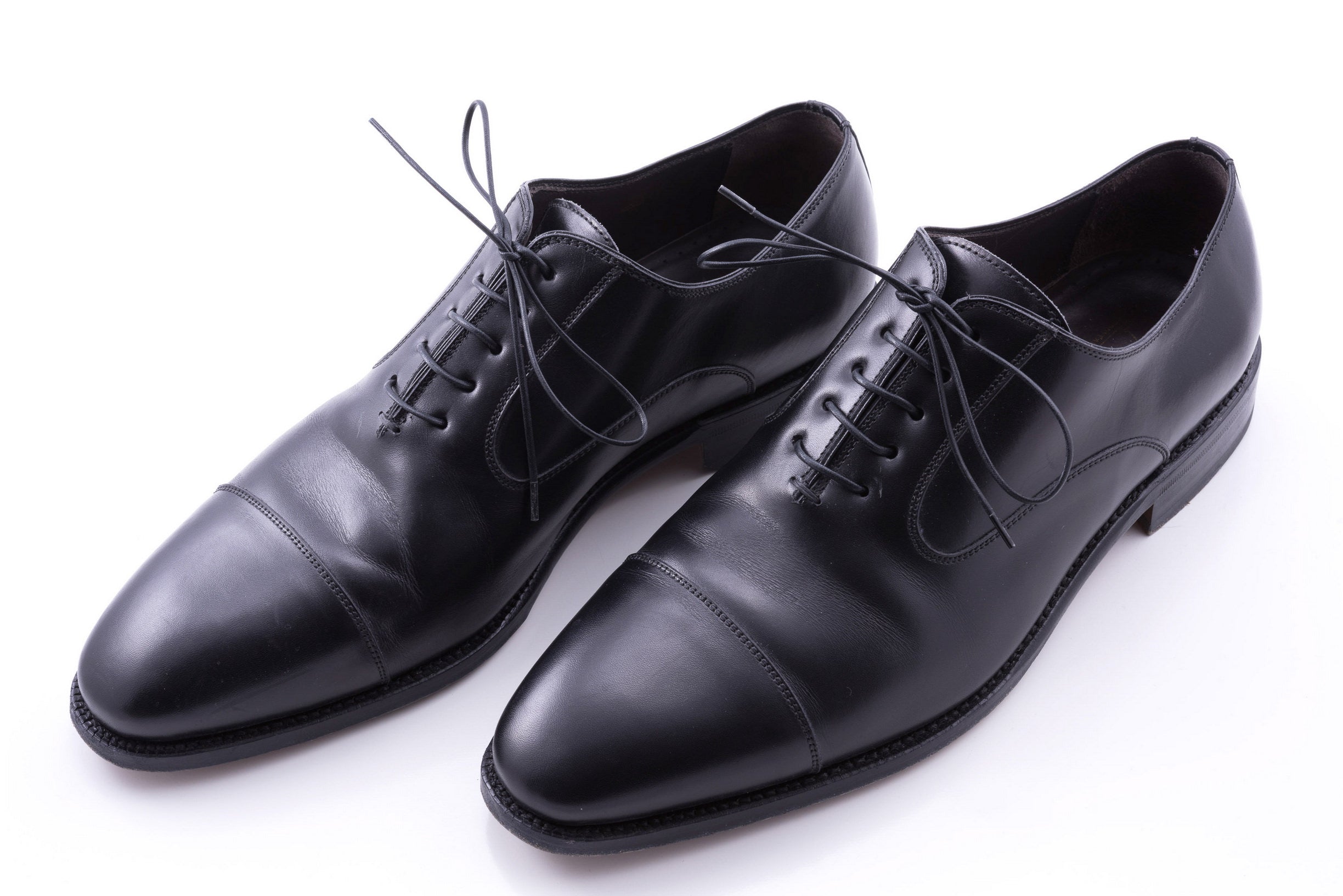 Black Shoelaces Round - Waxed Cotton Dress Shoe Laces Luxury by Fort ...