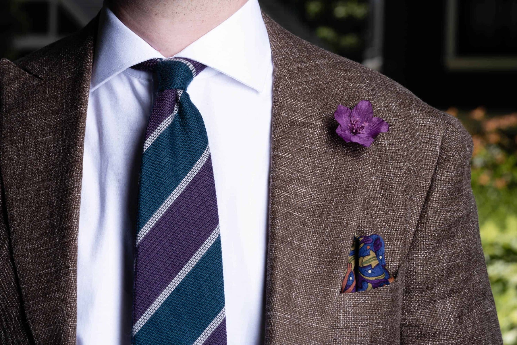 All Violet Christmas Rose Boutonniere Buttonhole Flower by Fort ...