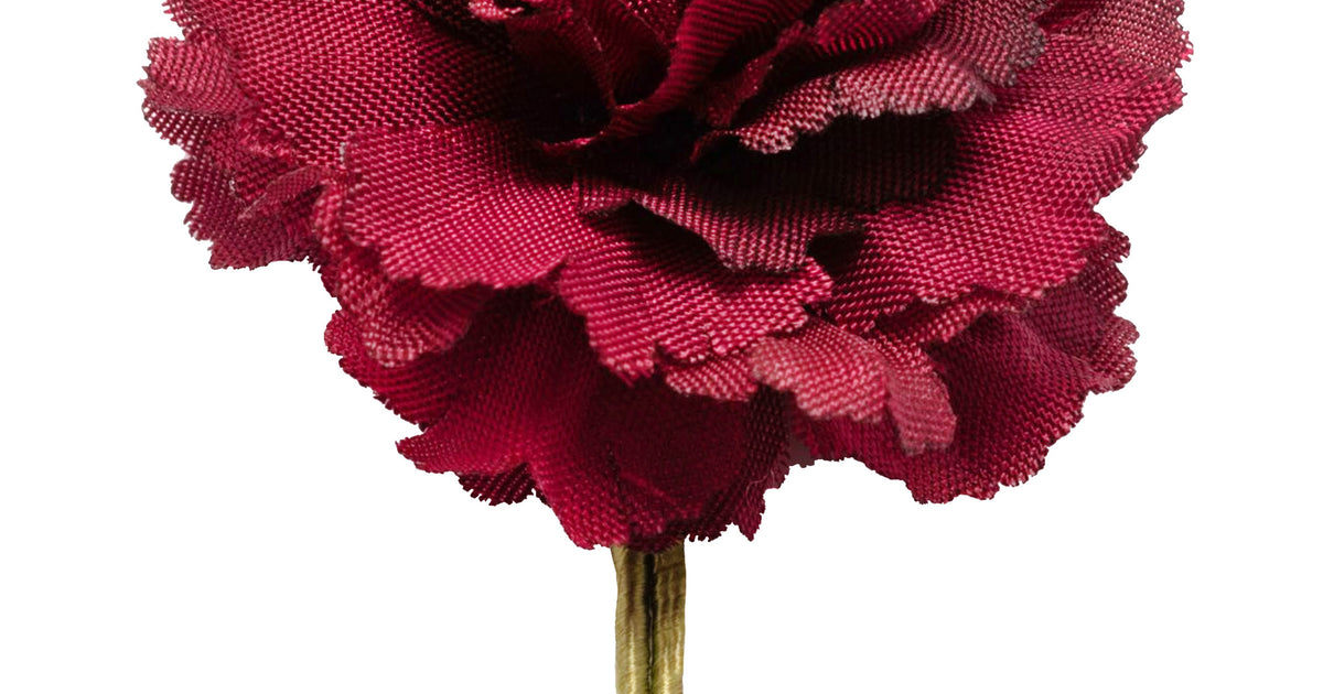 Burgundy Mini Carnation Silk Boutonniere Buttonhole Flower Fort ...