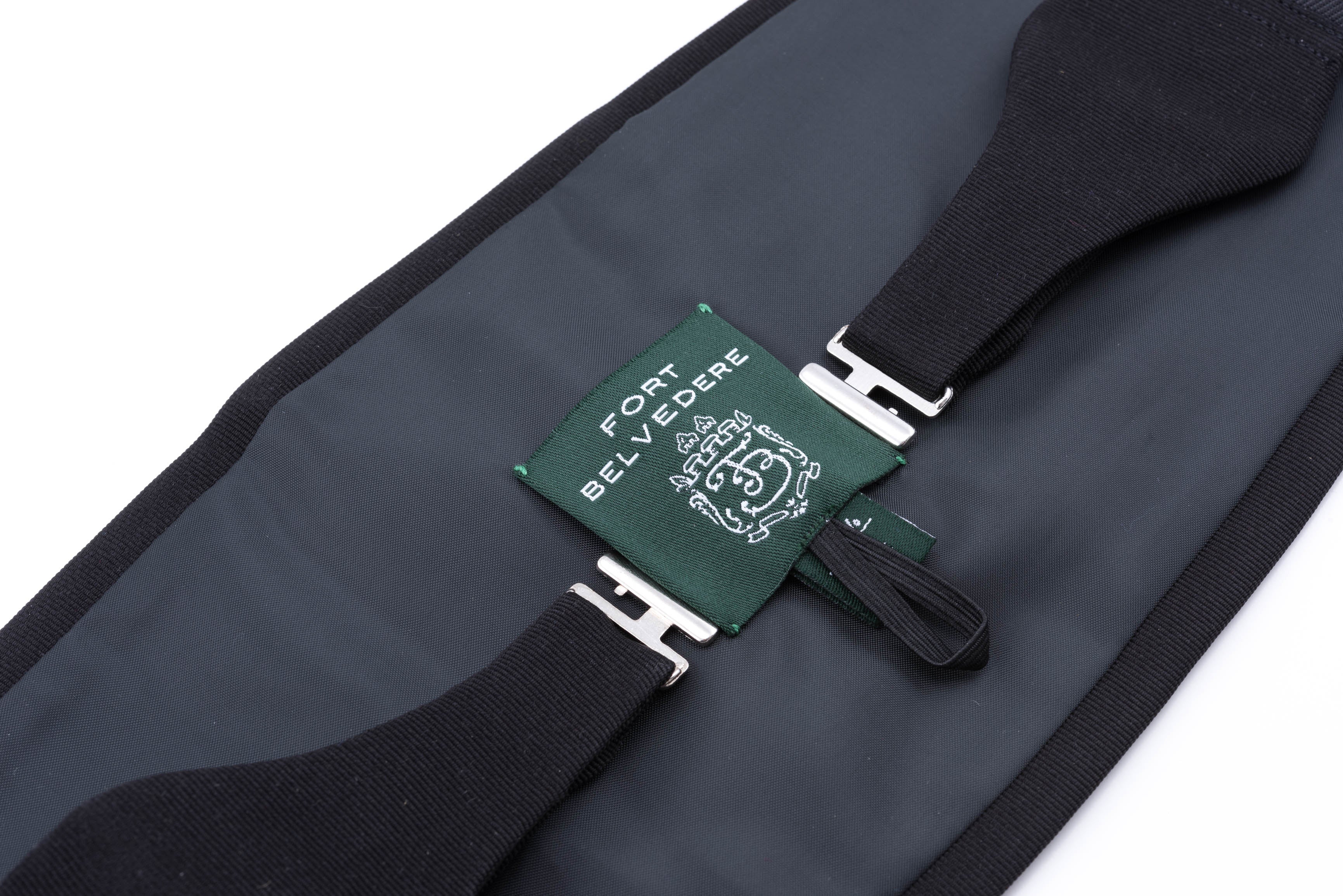 Cummerbund in Black Silk Faille Grosgrain Repp - Fort Belvedere ...