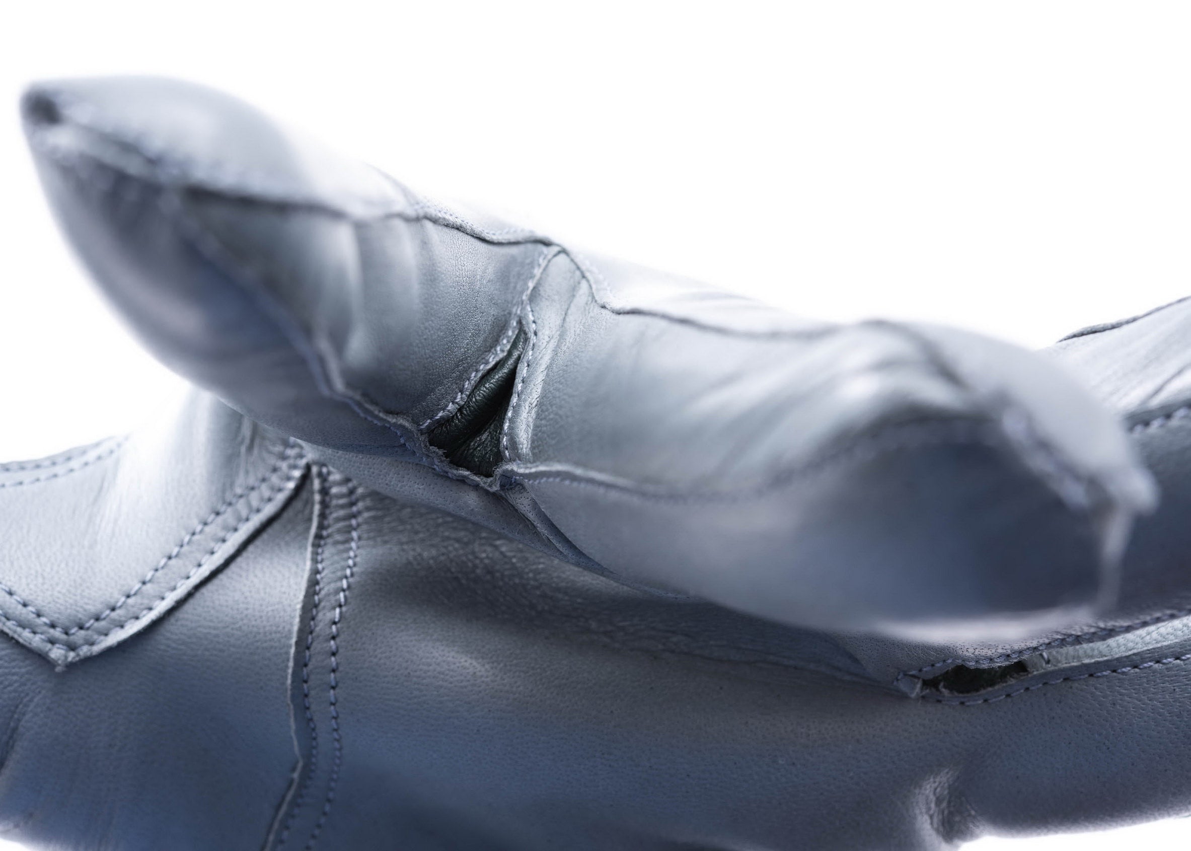 Light Grey Men's Gloves with Button in Lamb Nappa Leather by Fort ...