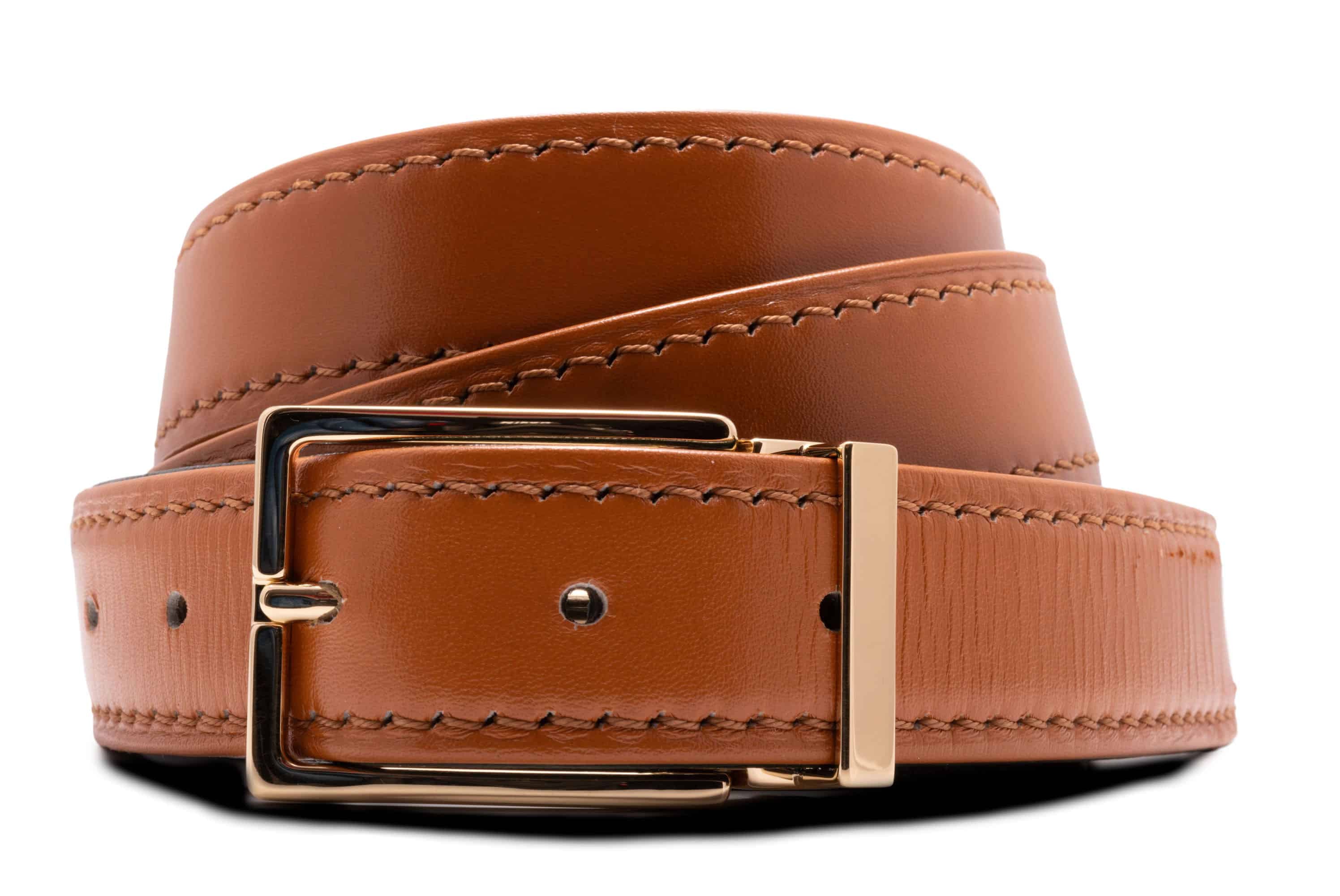 Single Pen Full-Grain Americana Leather Case in Vintage Gold ...