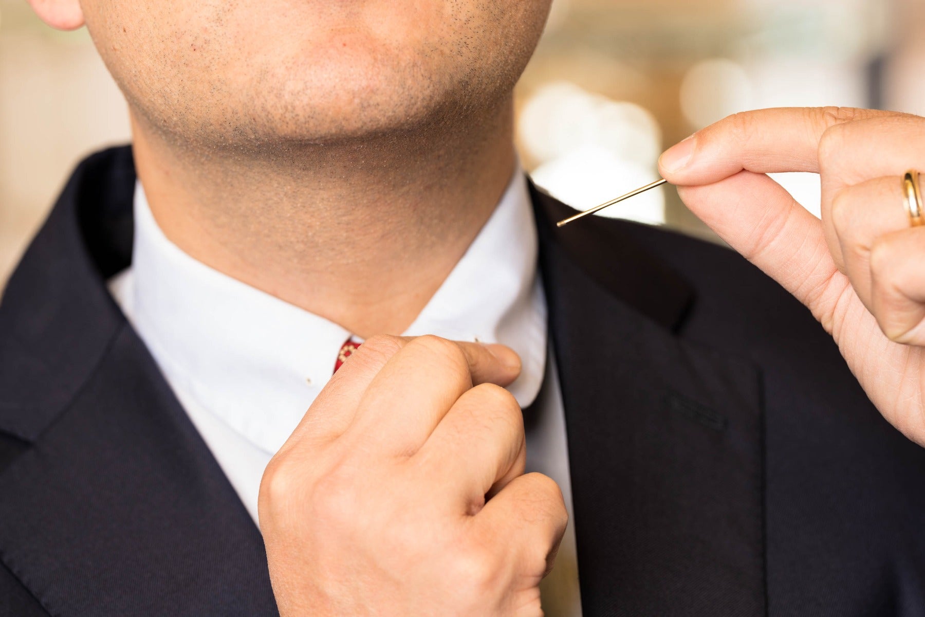 Collar Bar with Ball End in Silver Fort Belvedere – Gentleman's Gazette