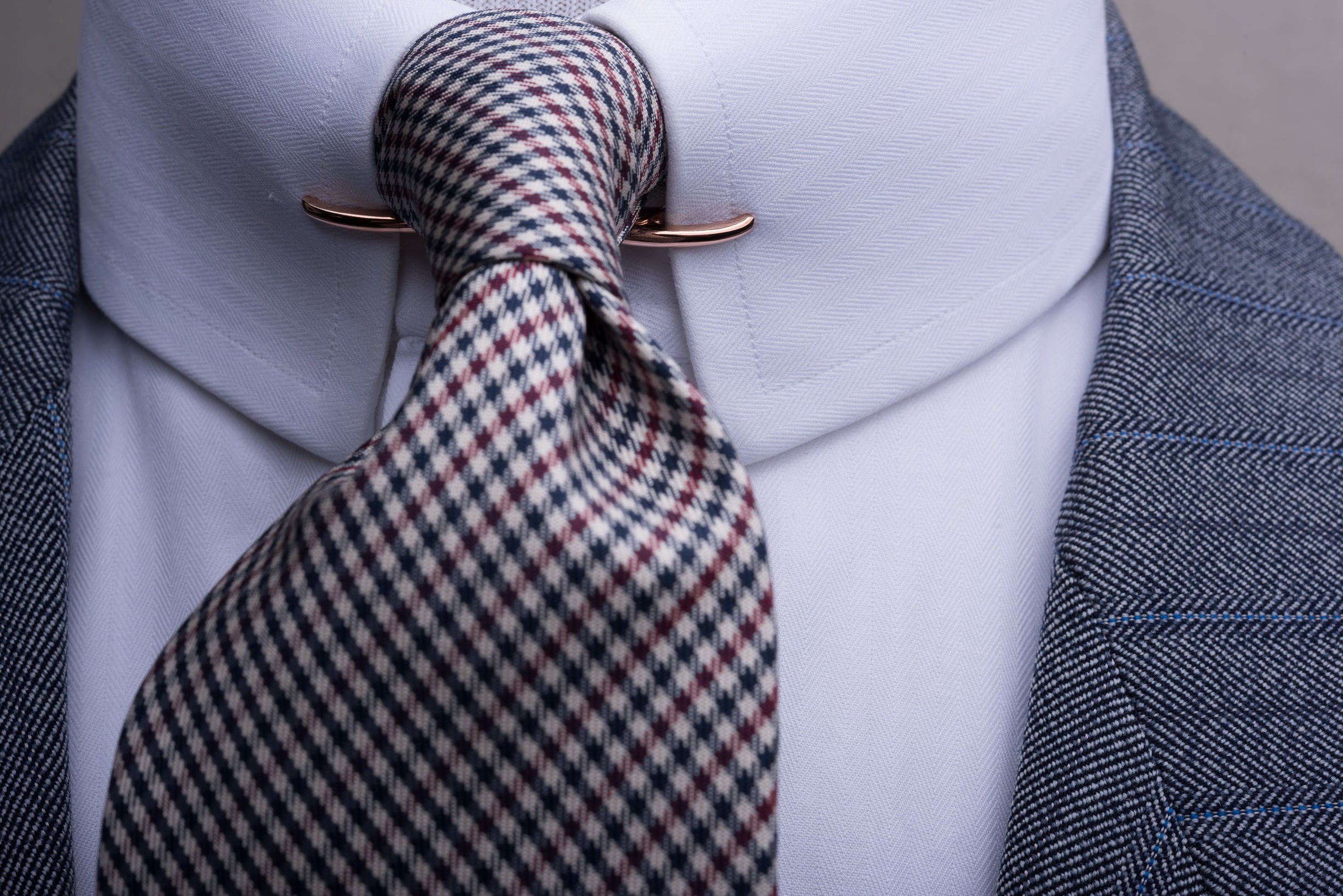 Collar Bar Clip in Rose Gold For Classic Narrow Spread Collars by Fort ...