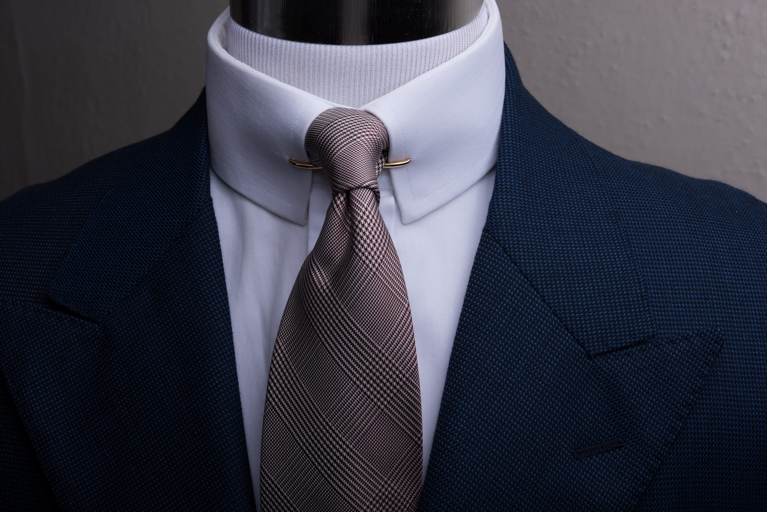 Collar Bar Clip in Yellow Gold For Classic Narrow Spread Collars by ...