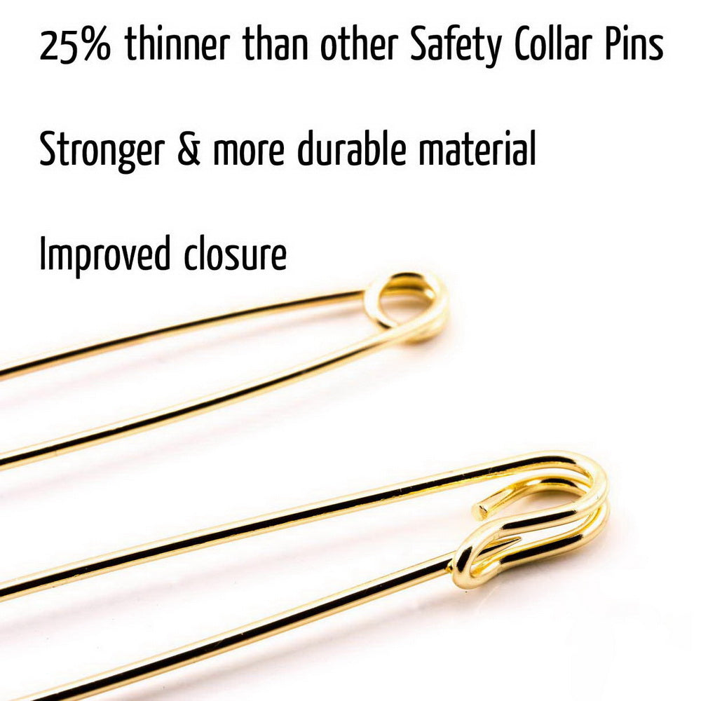 Collar Pin Safety Pin in Gold by Fort Belvedere – Gentleman's Gazette