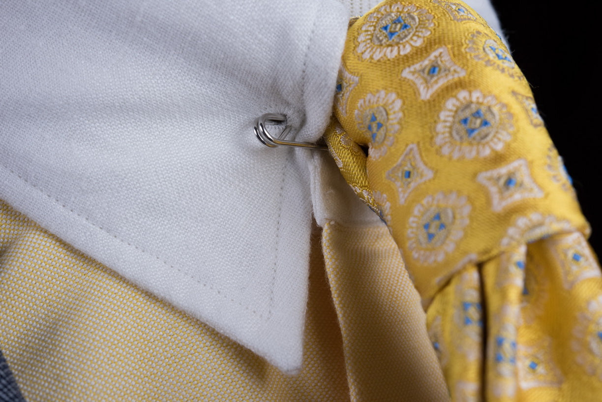 Collar Pin Safety Pin in Silver by Fort Belvedere – Gentleman's Gazette