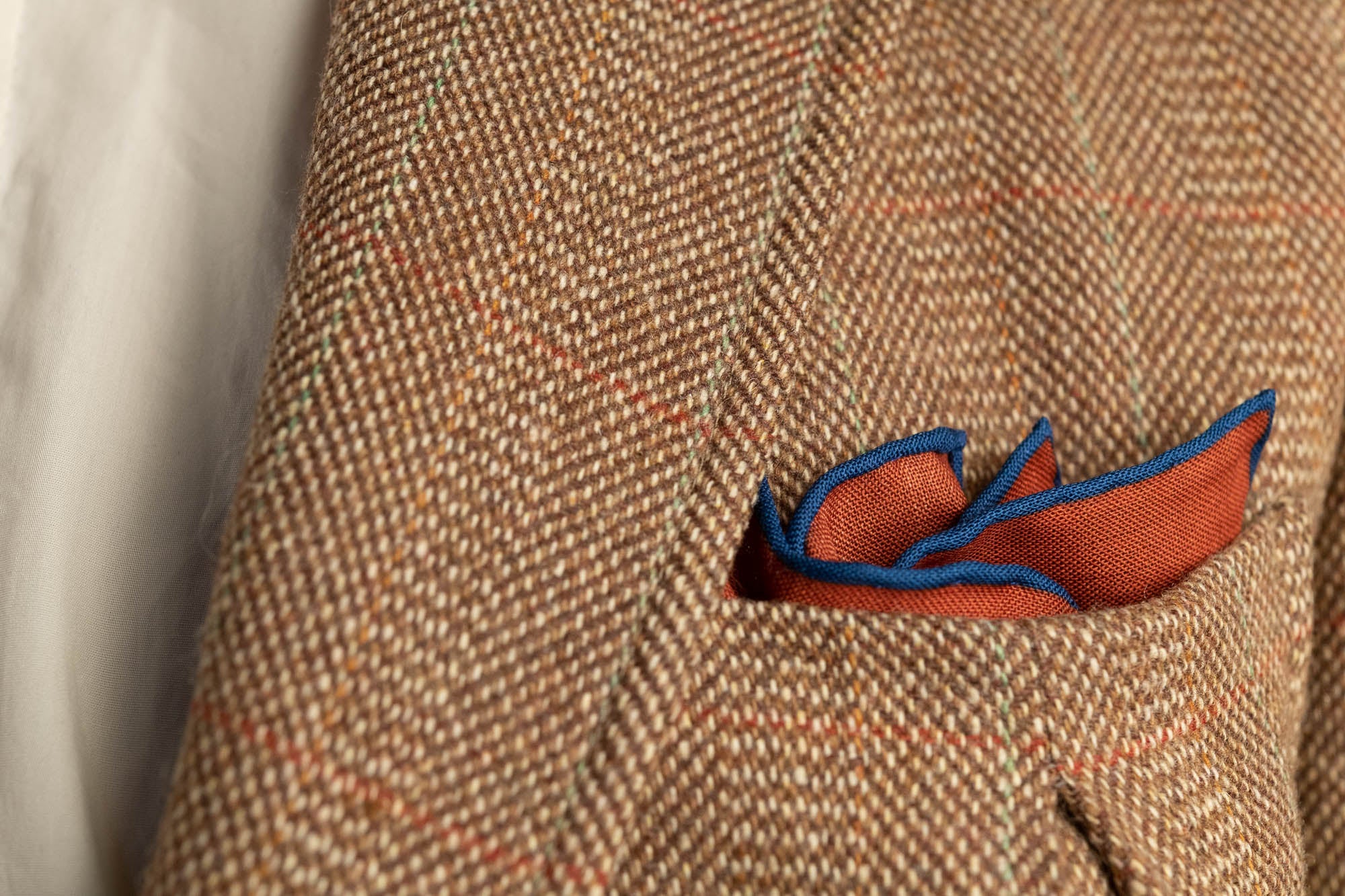 Copper Red Pocket Square Art Deco Egyptian Scarab pattern in royal blue ...