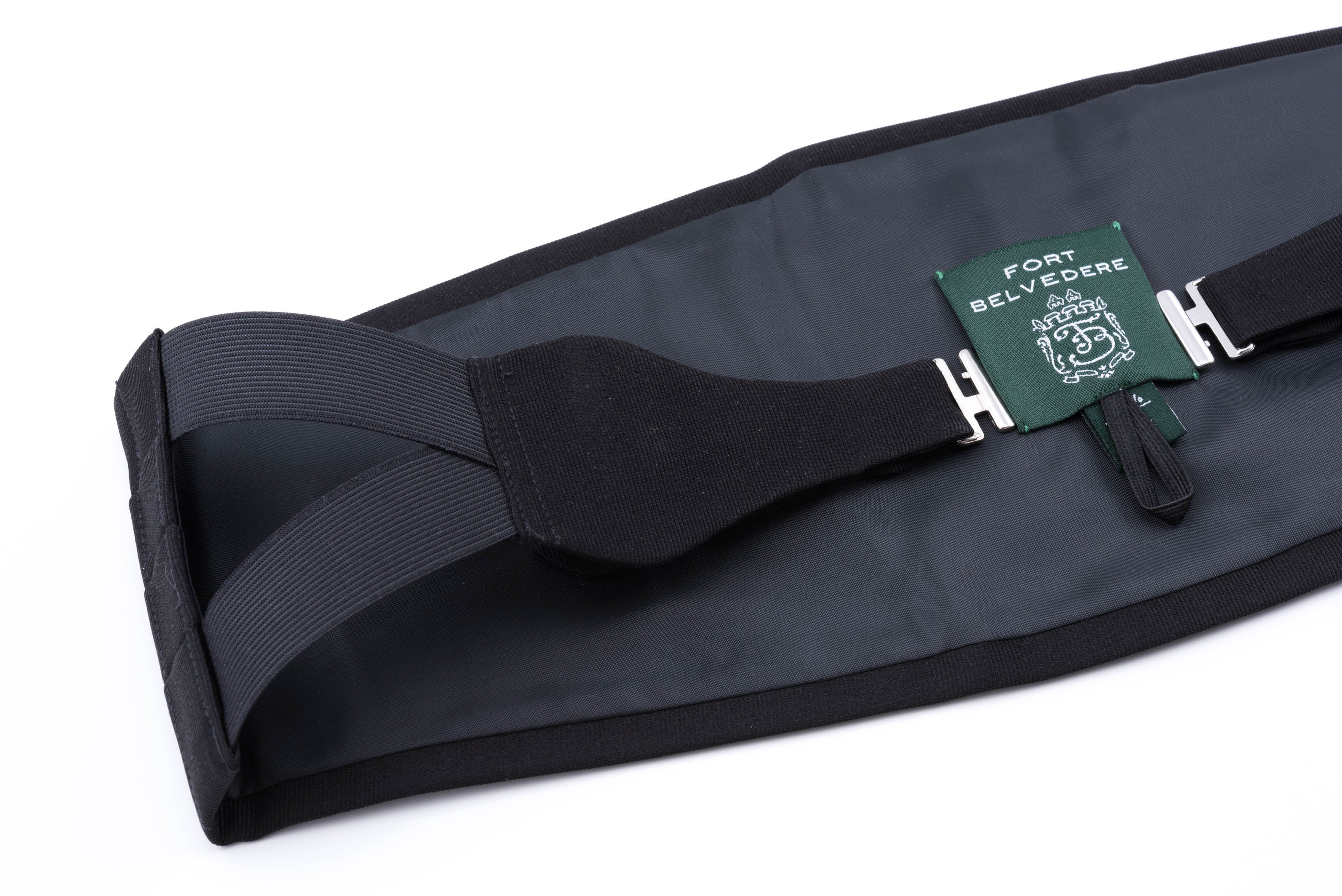 Cummerbund in Black Silk Faille Grosgrain Repp - Fort Belvedere ...