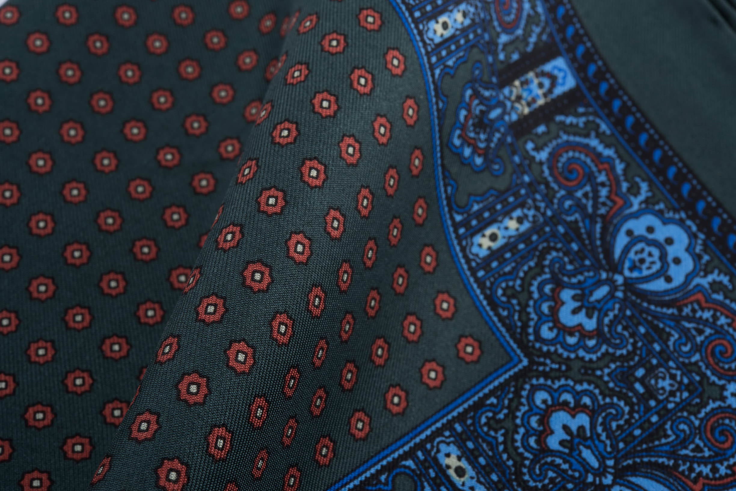 Shadow Stripe Ribbed Socks Grey & Turquoise Green Fil d'Ecosse Cotton ...