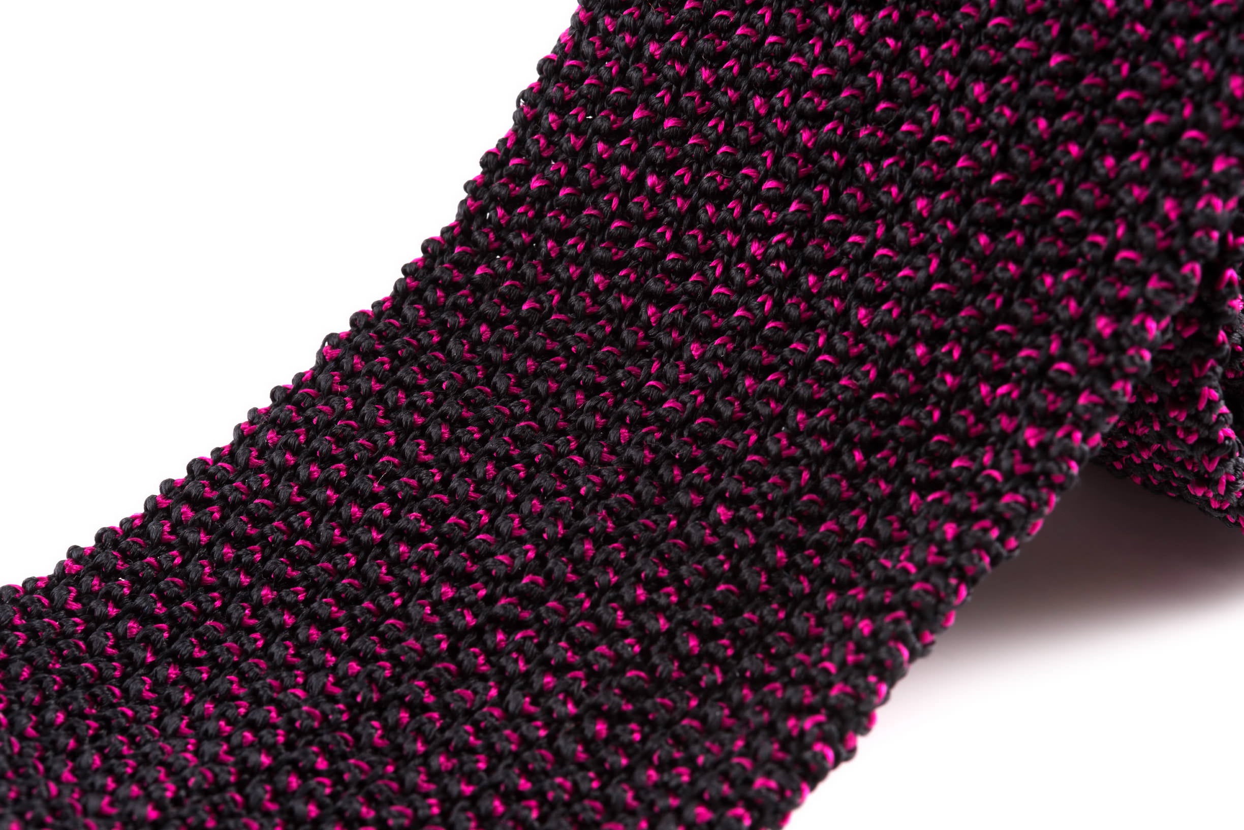 Knit Tie in Cognac Peach Yellow & Charcoal Cri Del La Soie Silk - Fort ...