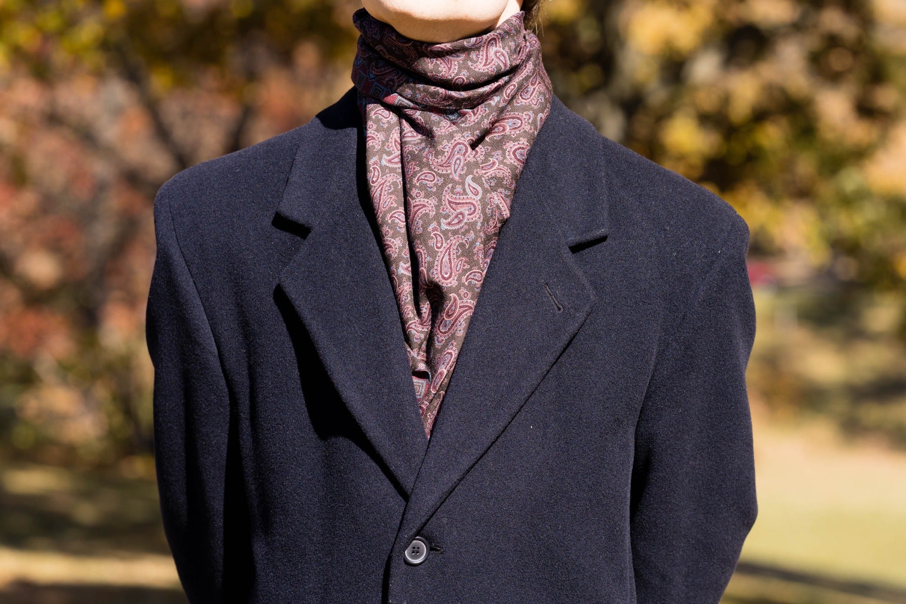 Double Sided Wool Silk Scarf in Cocoa Brown, Burugndy, Red, Blue ...