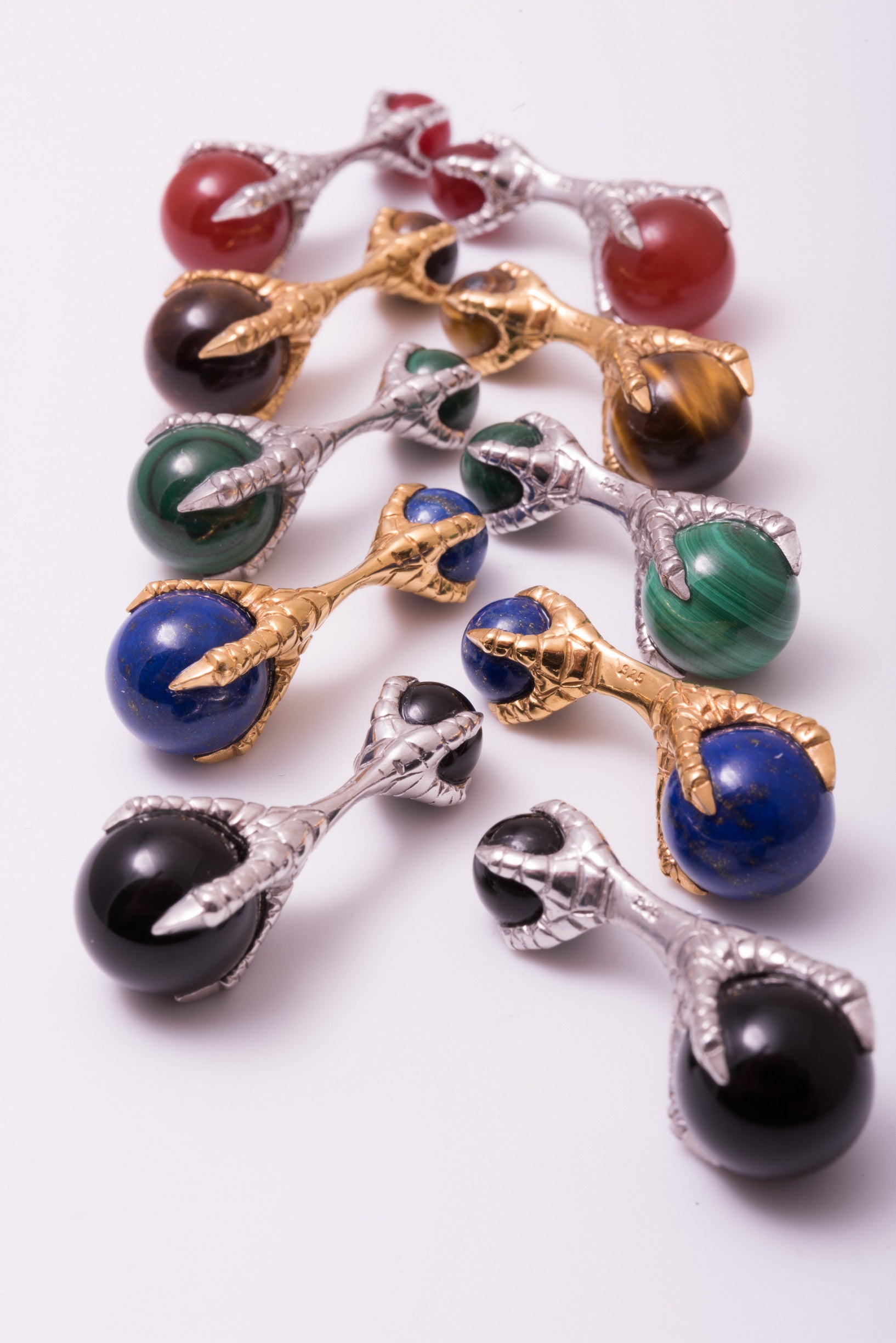 Solid Rose Gold Eagle Talon with Ball Cufflinks – Gentleman's Gazette