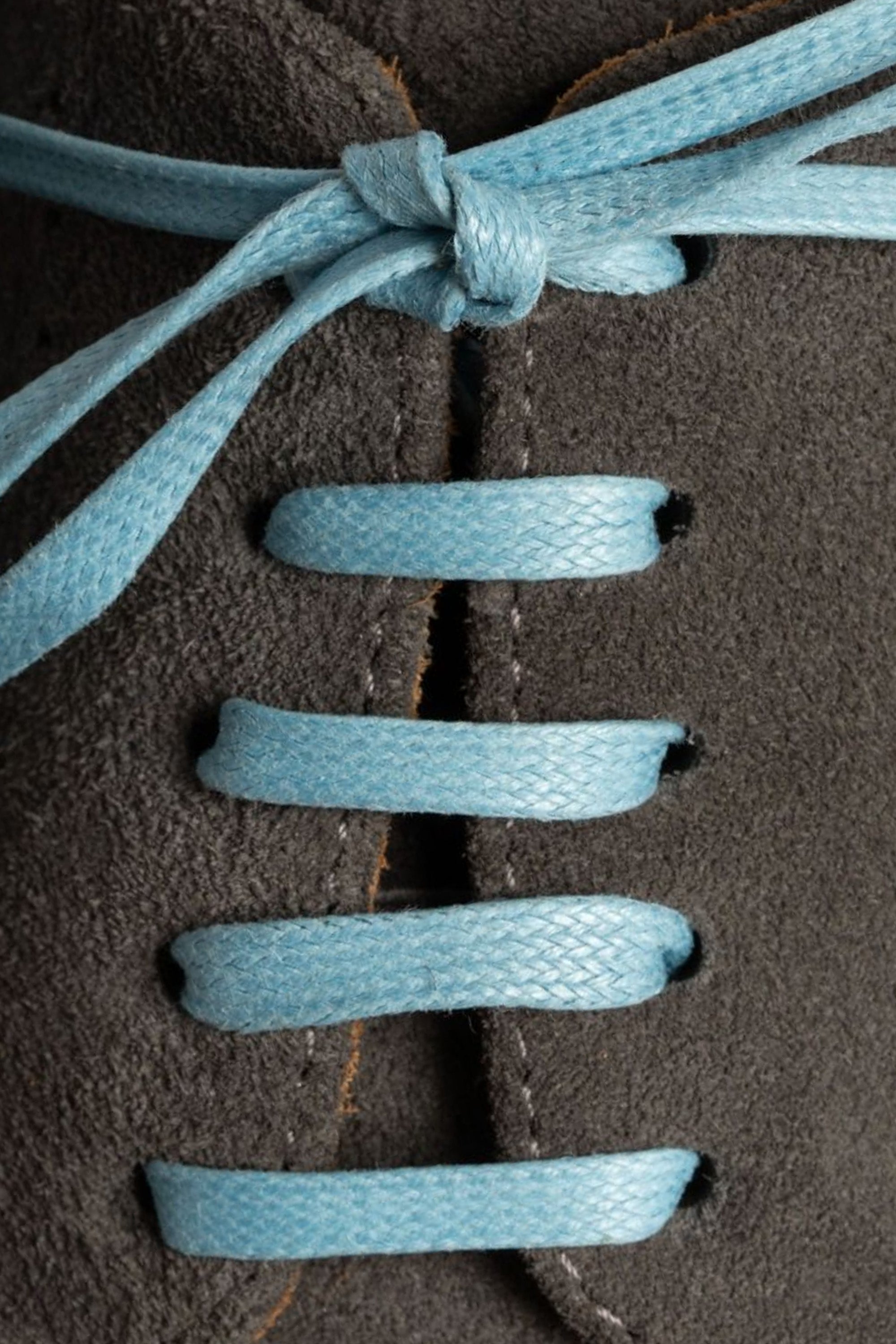 Light Blue Shoelaces Flat Waxed Cotton - Luxury Dress Shoe Laces by ...
