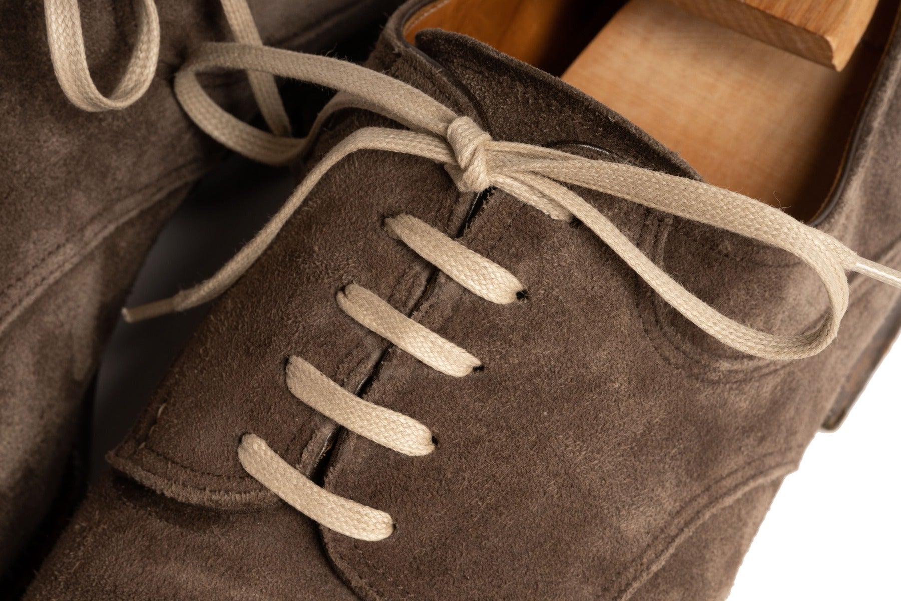 Intense Beige Shoelaces Flat Waxed Cotton - Luxury Dress Shoe Laces by ...
