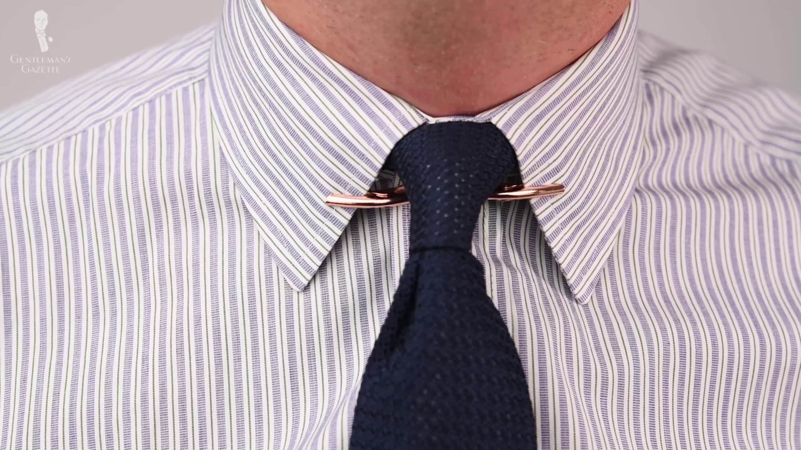 Large Rose Gold 70mm Collar Clip for Modern Medium Spread Collars ...