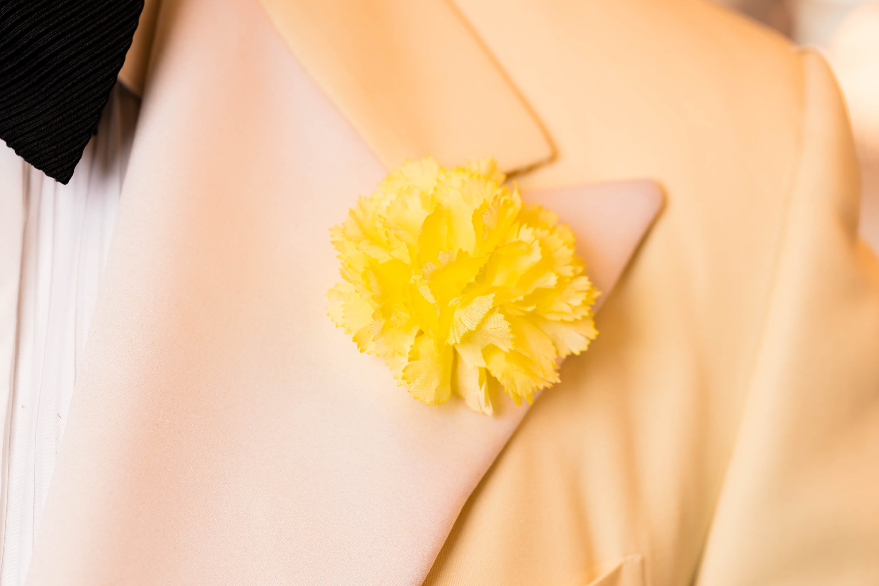 Yellow Carnation Silk Buttonhole Flower by Fort Belvedere – Gentleman's ...