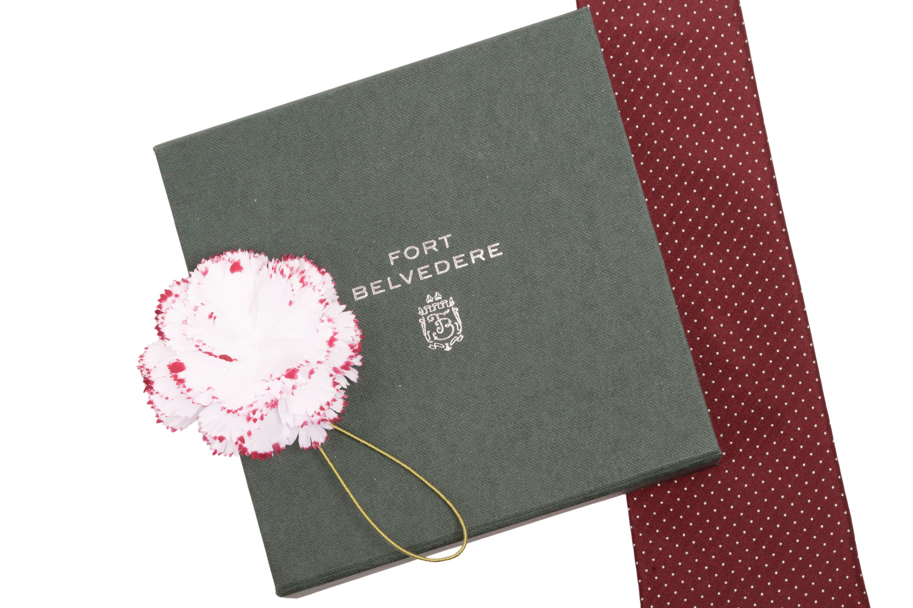 White and Magenta Carnation Boutonniere Buttonhole Flower by Fort ...