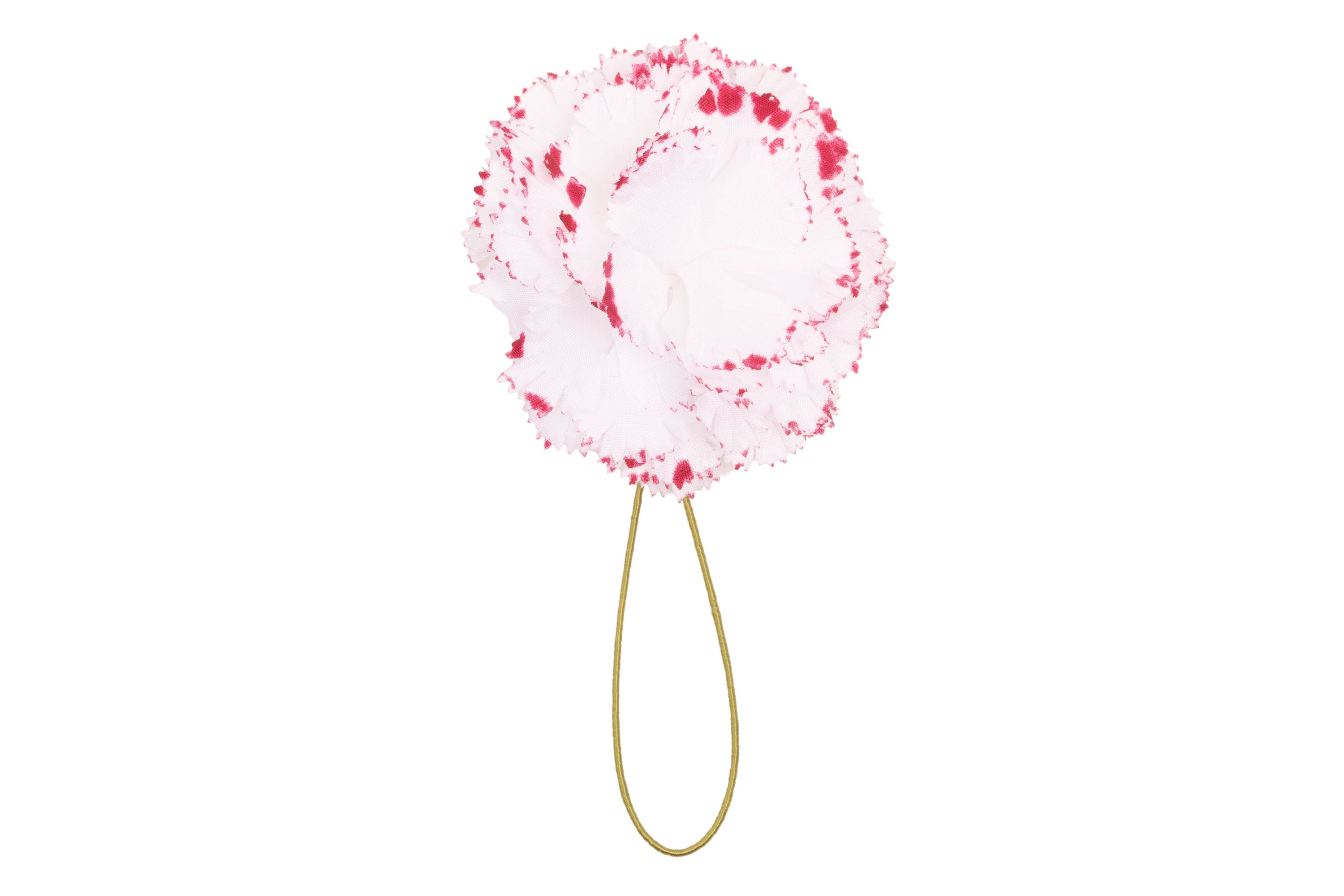 White and Magenta Carnation Boutonniere Buttonhole Flower by Fort ...