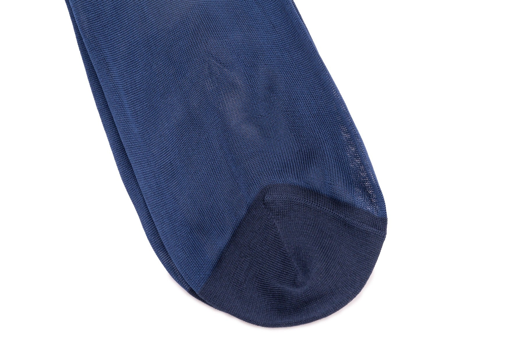 Finest Socks in the World -Over the Calf in Light Navy Silk – Gentleman ...