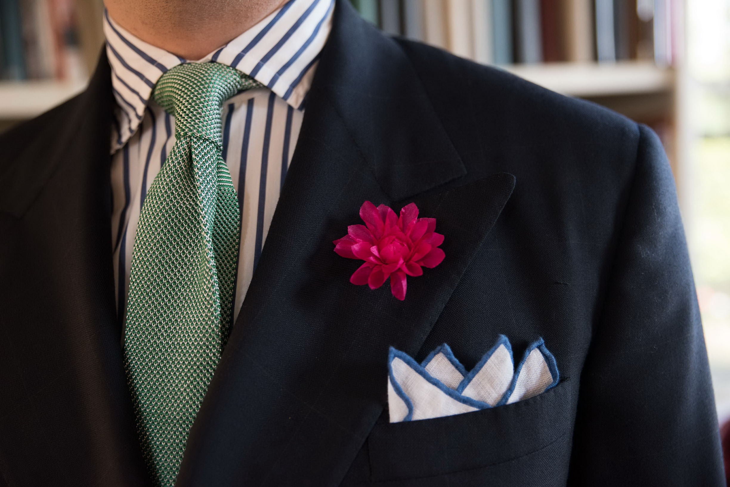 Magenta Pink Mini Dahlia Silk Buttonhole Lapel Flower by Fort Belvedere ...
