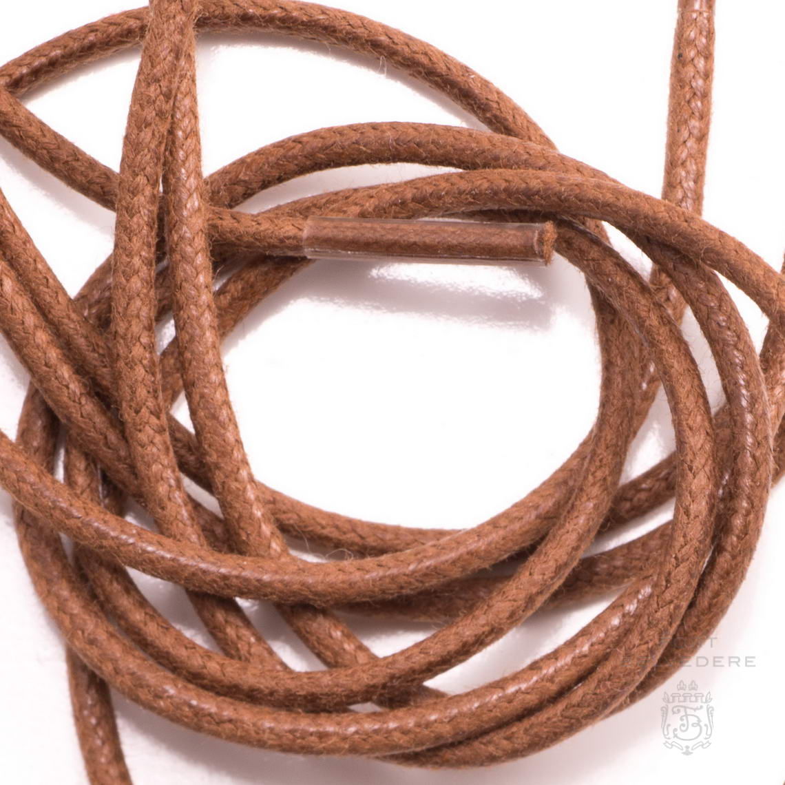 Brown Shoelaces Round Luxury Waxed Cotton Dress Shoe Laces by Fort ...