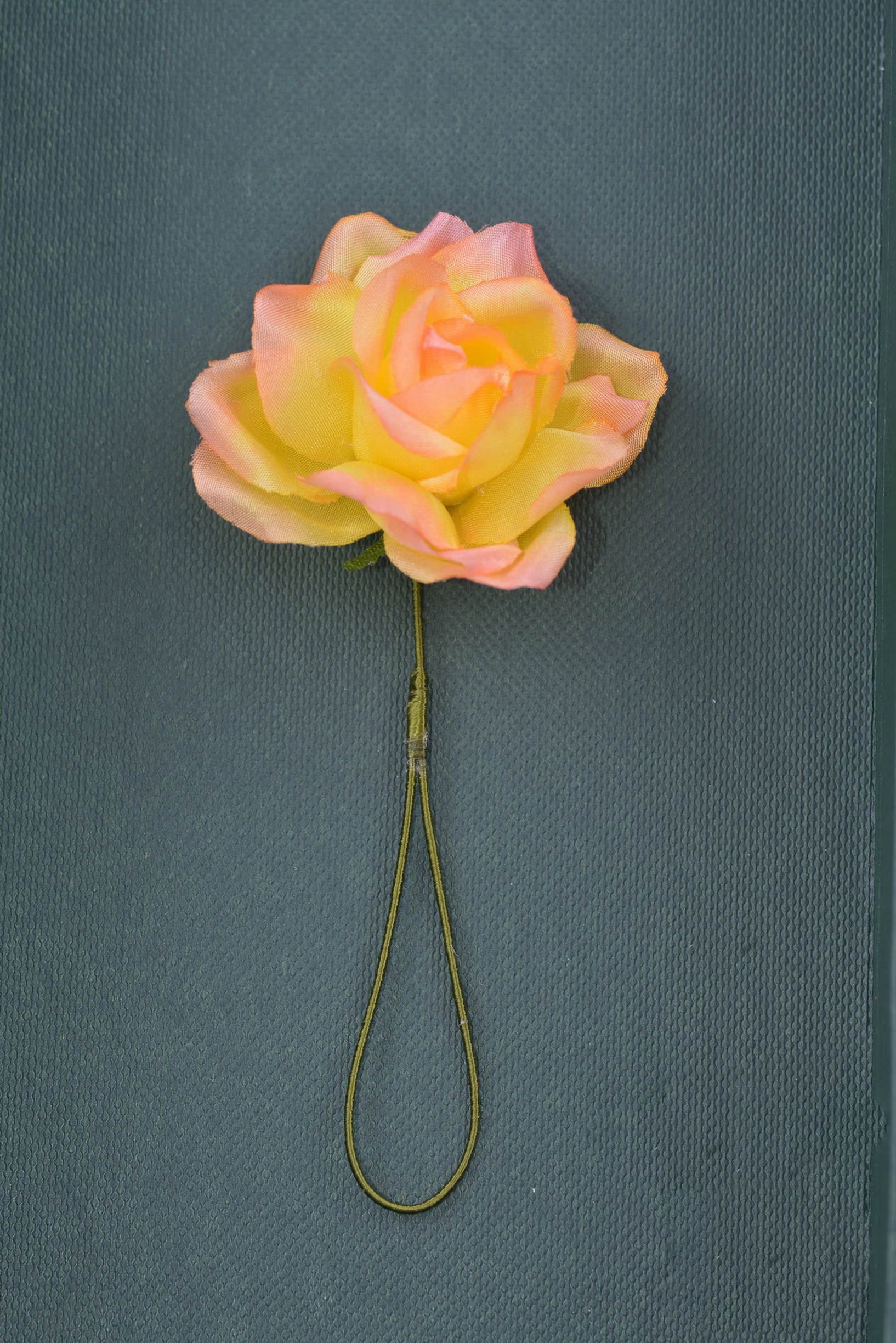 Peach Spray Rose Boutonniere Buttonhole Flower by Fort Belvedere ...