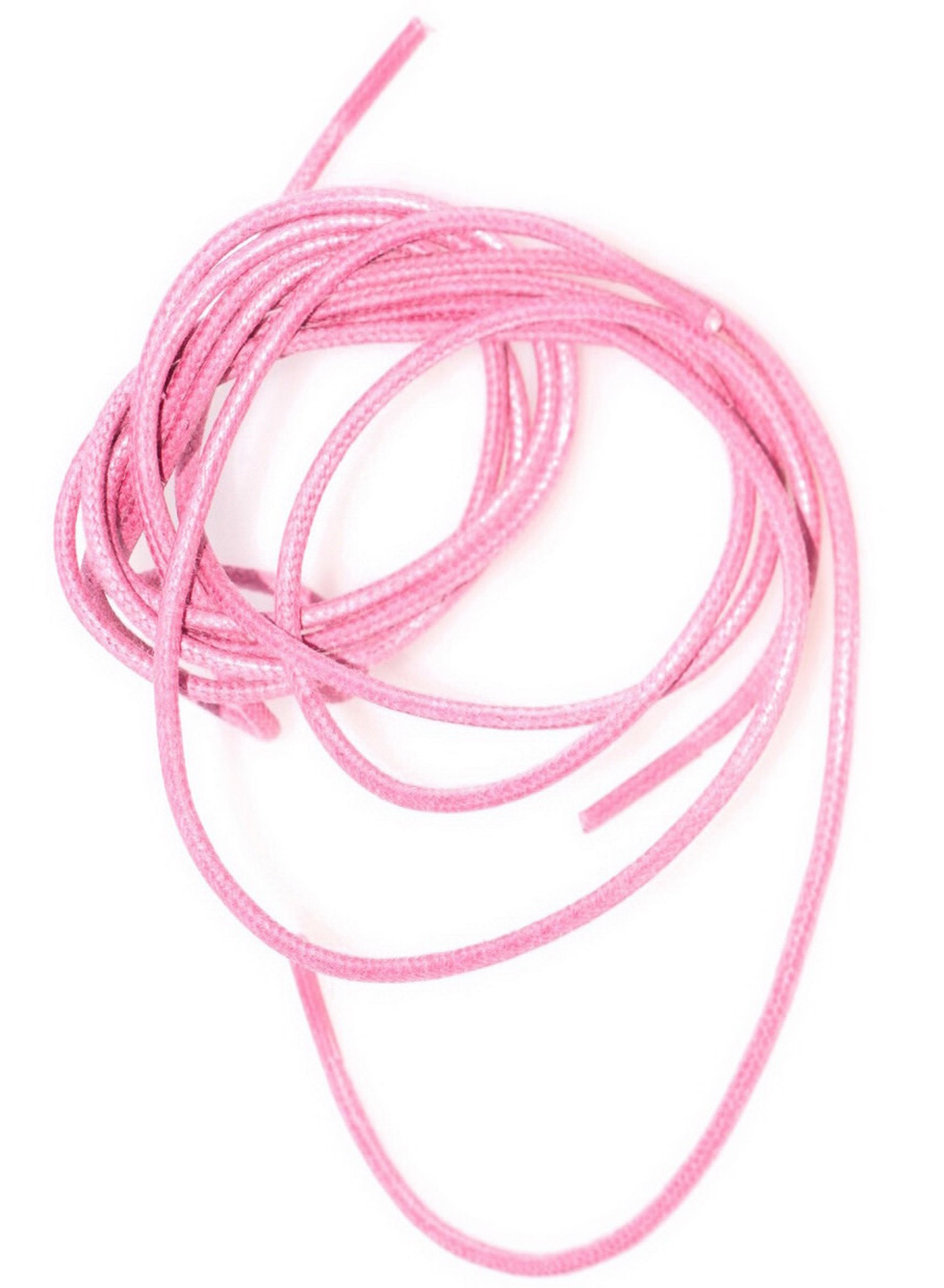 Pink Shoelaces Round Luxury Waxed Cotton Dress Shoe Laces by Fort ...