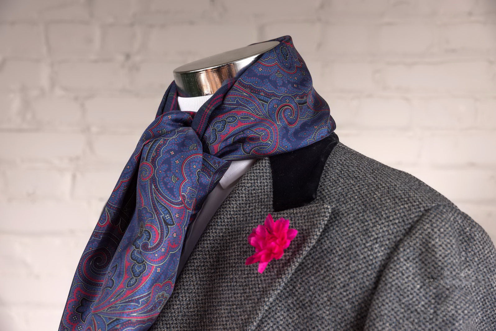 Magenta Pink Mini Dahlia Silk Buttonhole Lapel Flower by Fort Belvedere ...