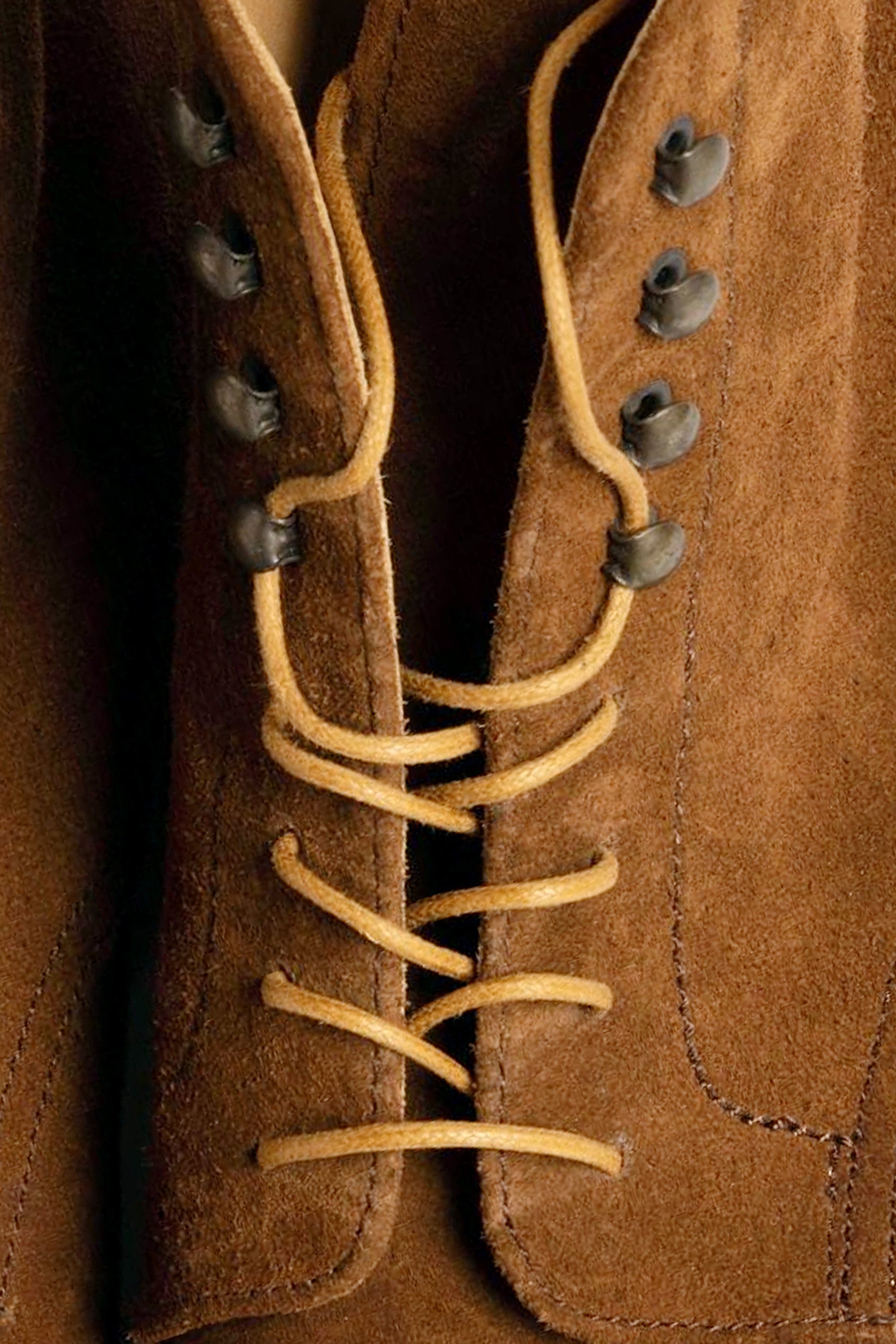Cognac Boot Laces Round Waxed Cotton - by Fort Belvedere – Gentleman's ...
