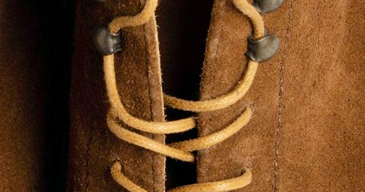 Cognac Boot Laces Round Waxed Cotton - by Fort Belvedere – Gentleman's ...