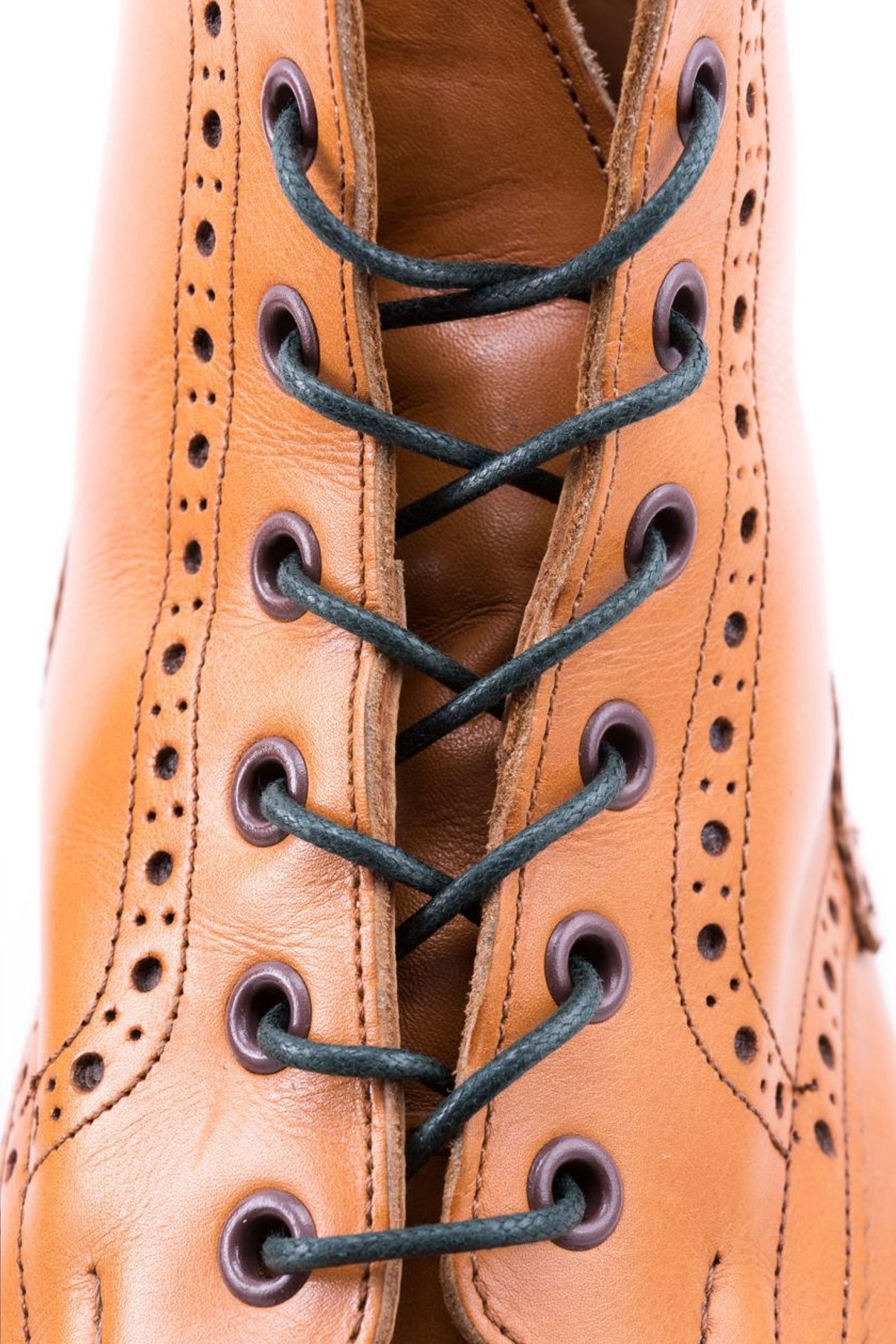 Dark Green Boot Laces Round Waxed Cotton - by Fort Belvedere ...