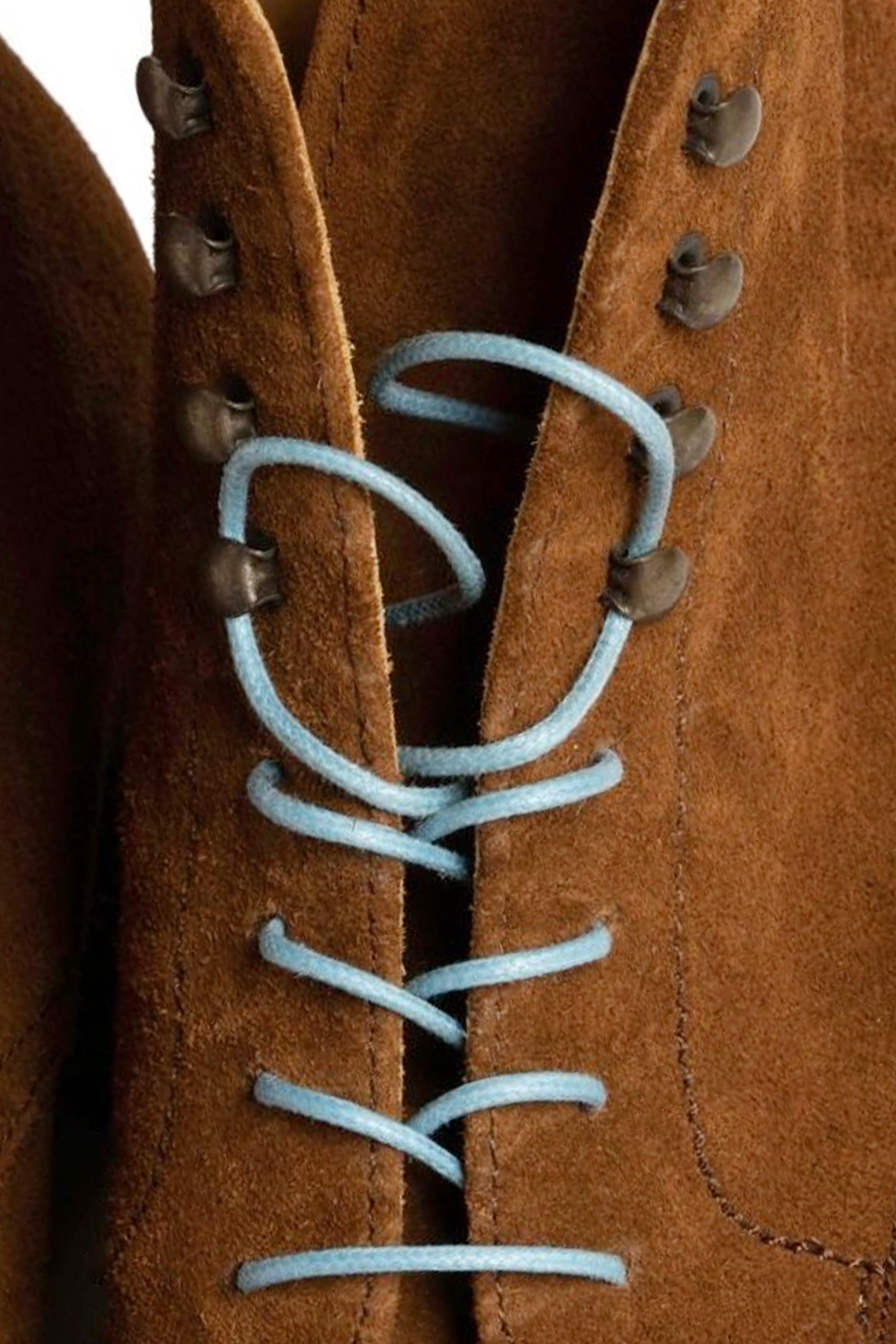 Light Blue Boot Laces Round Waxed Cotton - by Fort Belvedere ...