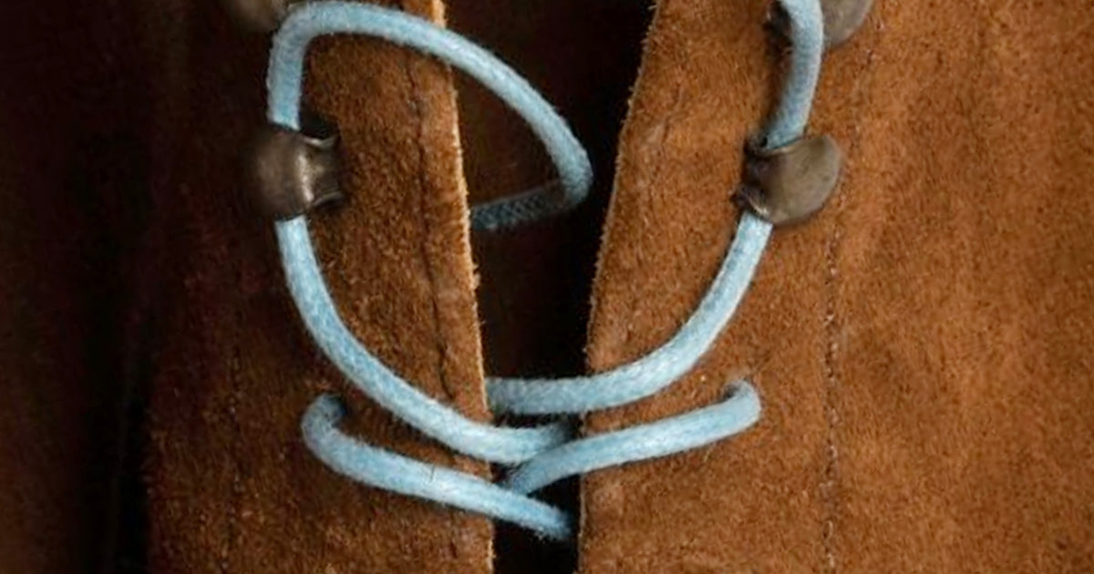 Light Blue Boot Laces Round Waxed Cotton - by Fort Belvedere ...