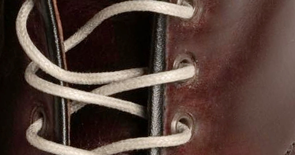Medium Grey Boot Laces Round Waxed Cotton - by Fort Belvedere ...